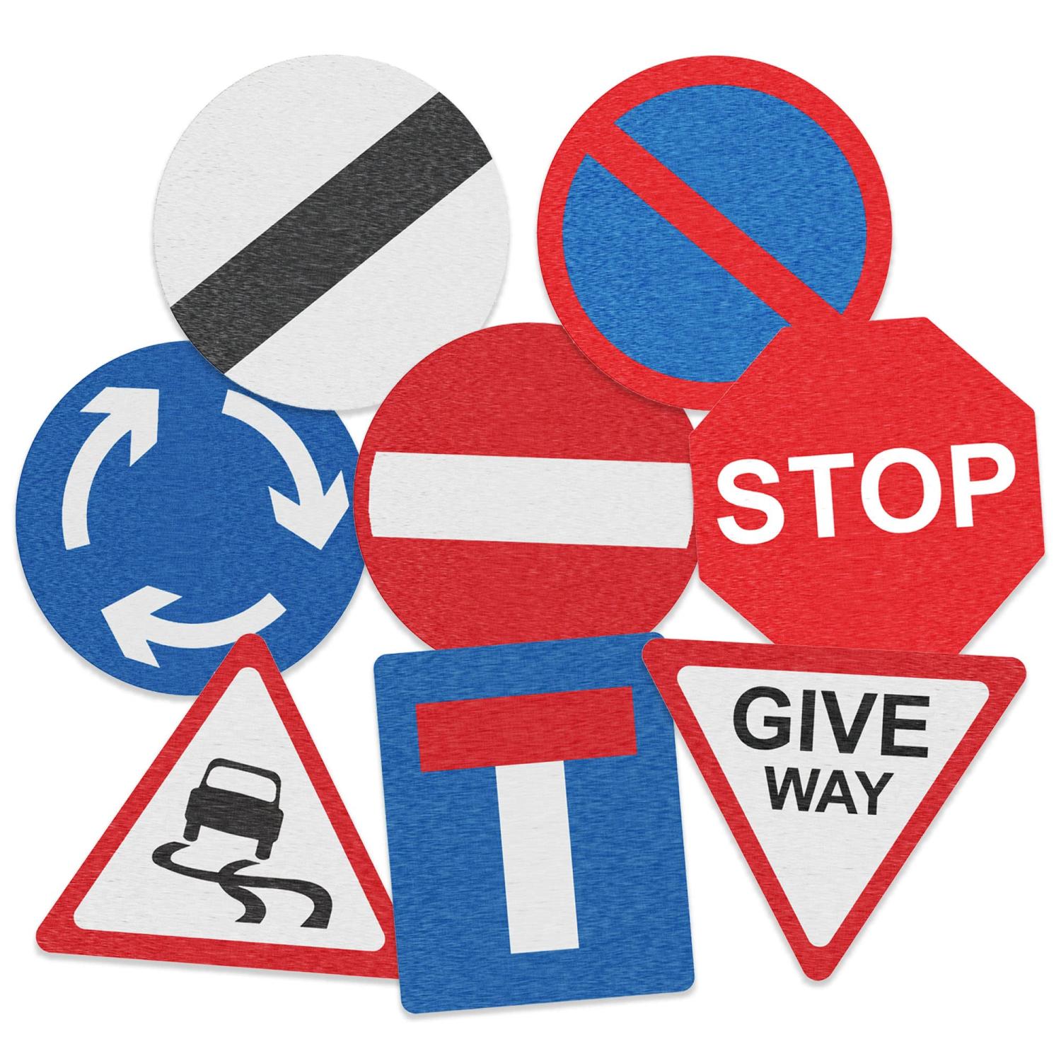 Edible Wafer Road Traffic Signs Pre-Cut Cupcake Toppers - 24pc | Buy ...