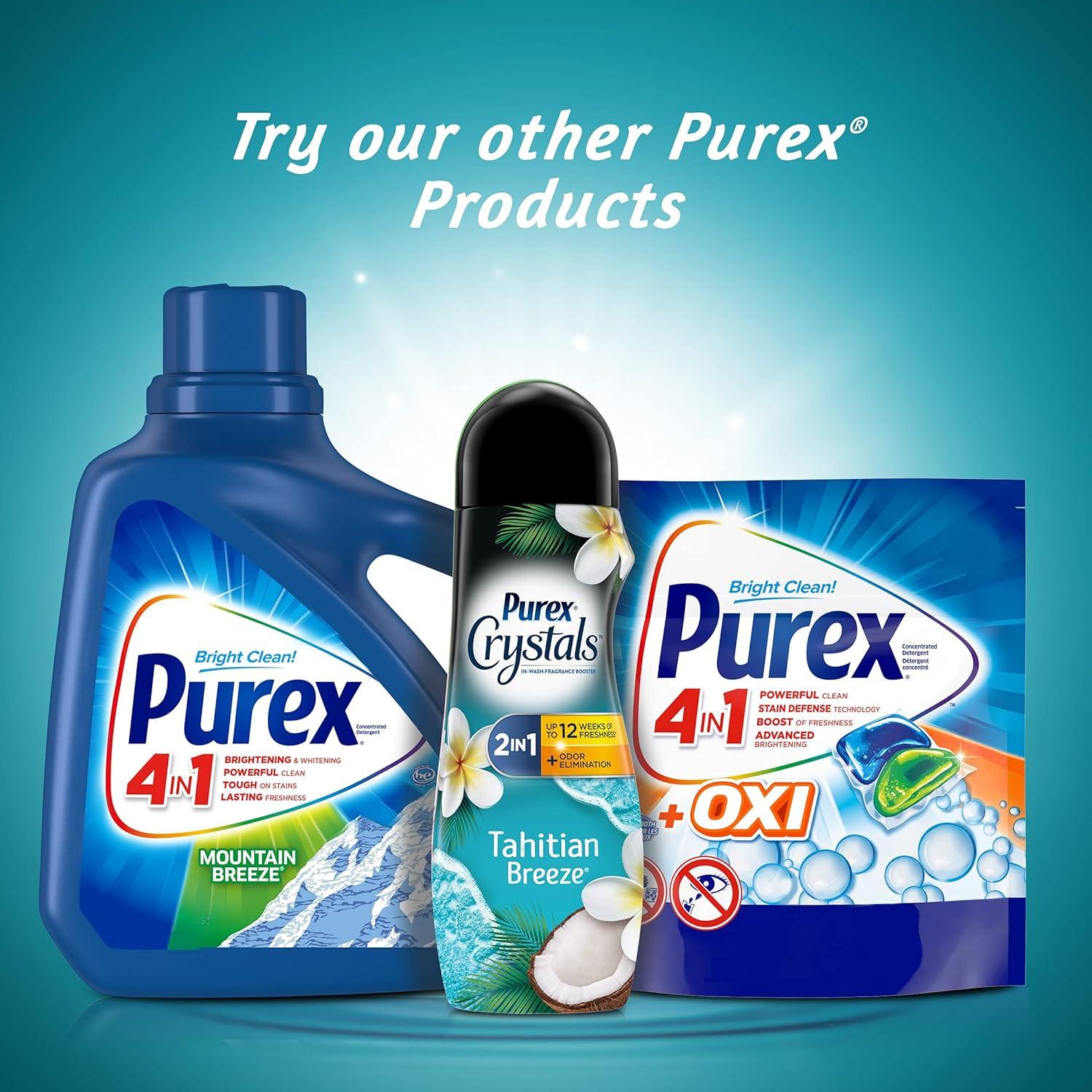 Purex Crystals Tahitian Breeze 21oz - Pack of 4 | In-Wash Scent Booster ...