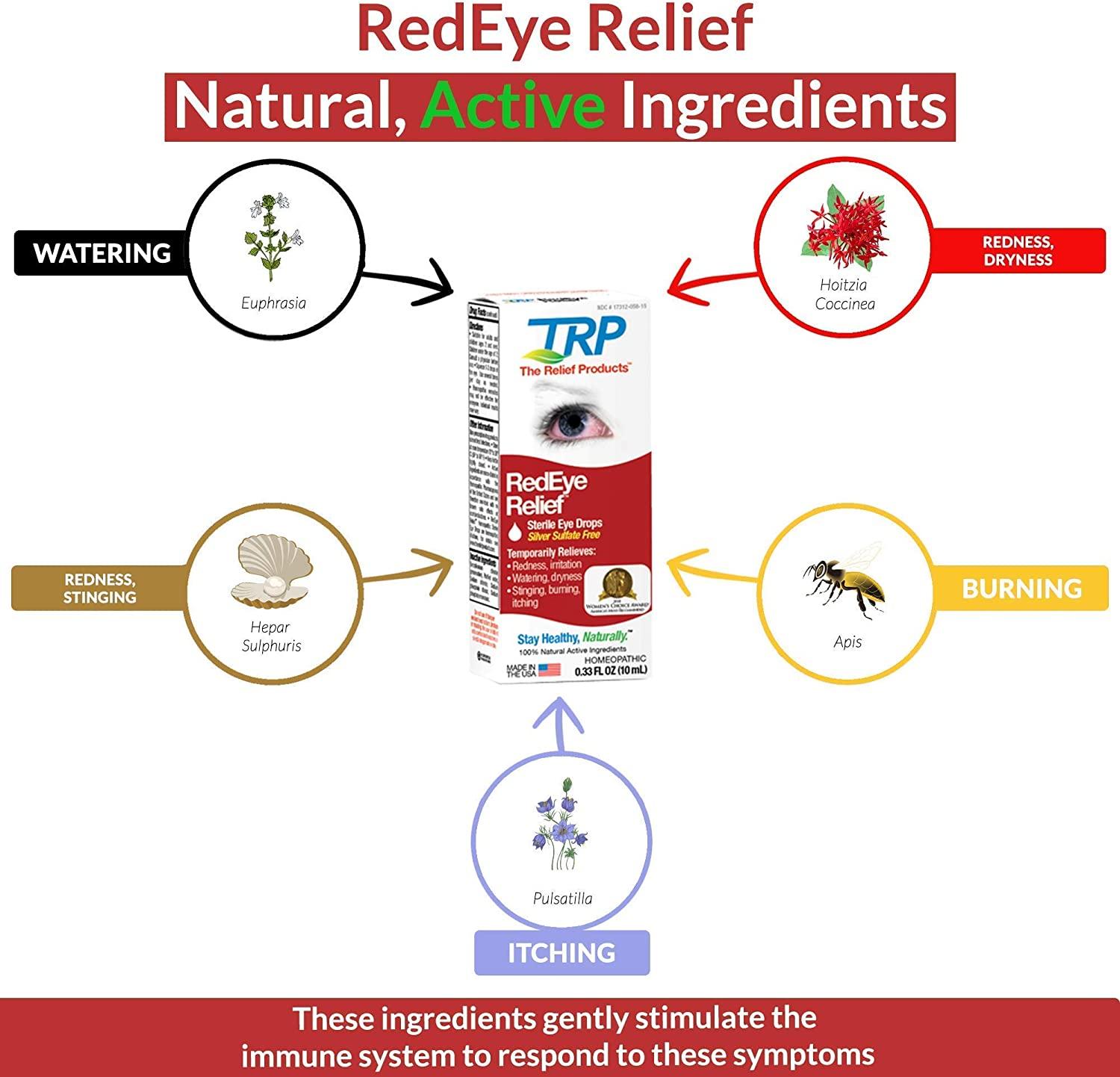 Red Eye Relief Sterile Eye Drops - Soothe Redness & Dryness, 33 Fl. Oz ...