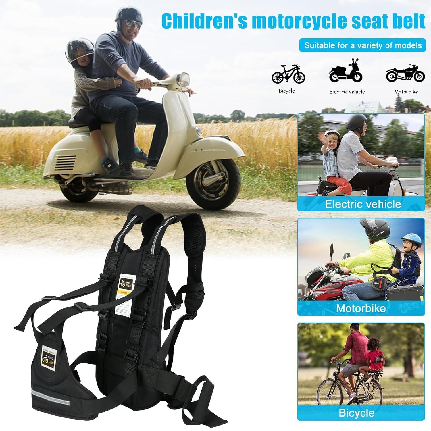 Motorcycle Children's Belt - Adjustable Bike Safety Seat Belt with ...