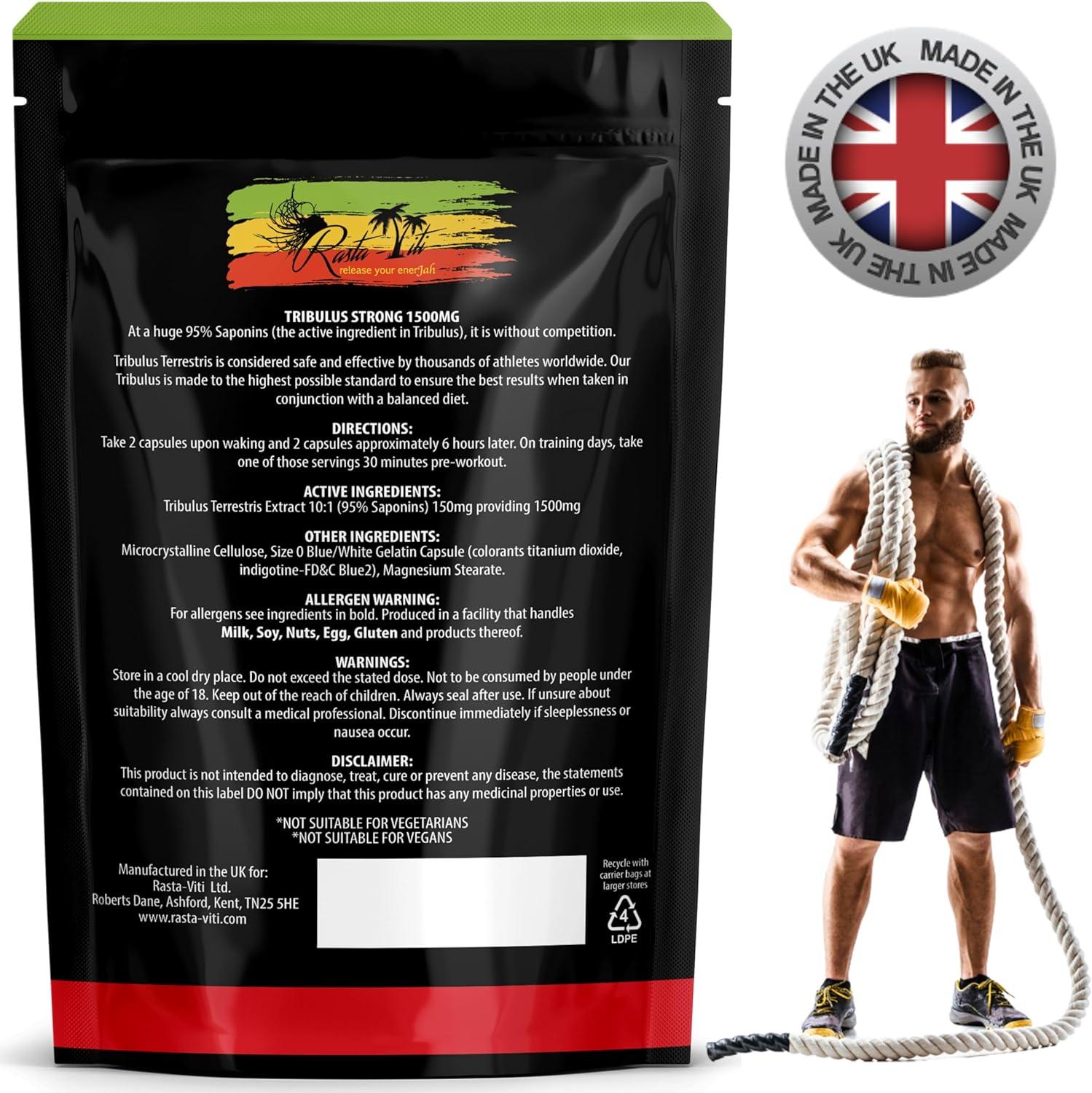 Tribulus Terrestris High Strength Supplement - 95% Saponins Extract ...