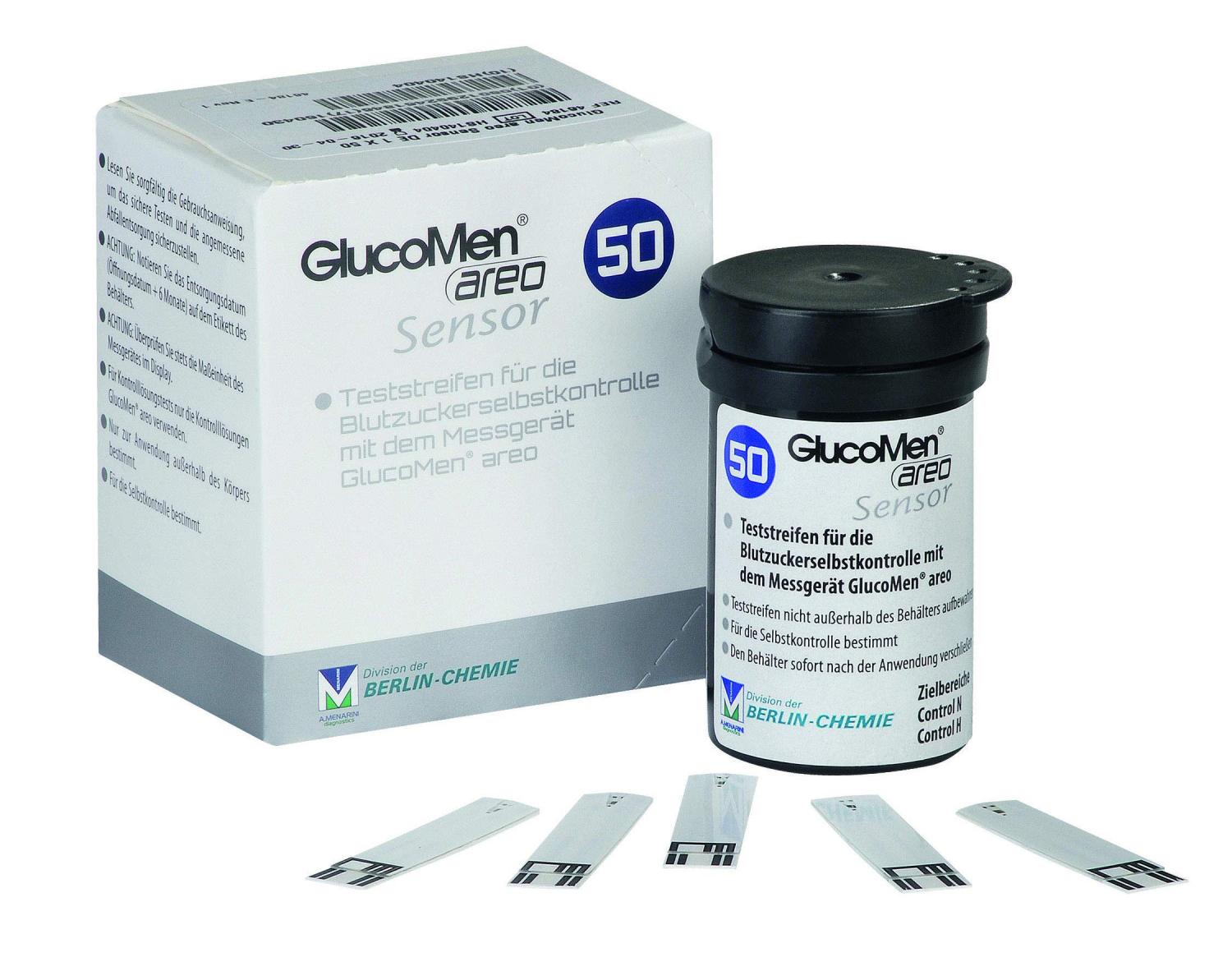 Buy Glucomen Areo Sensor Test Strips (50 Count) - Reliable Blood ...