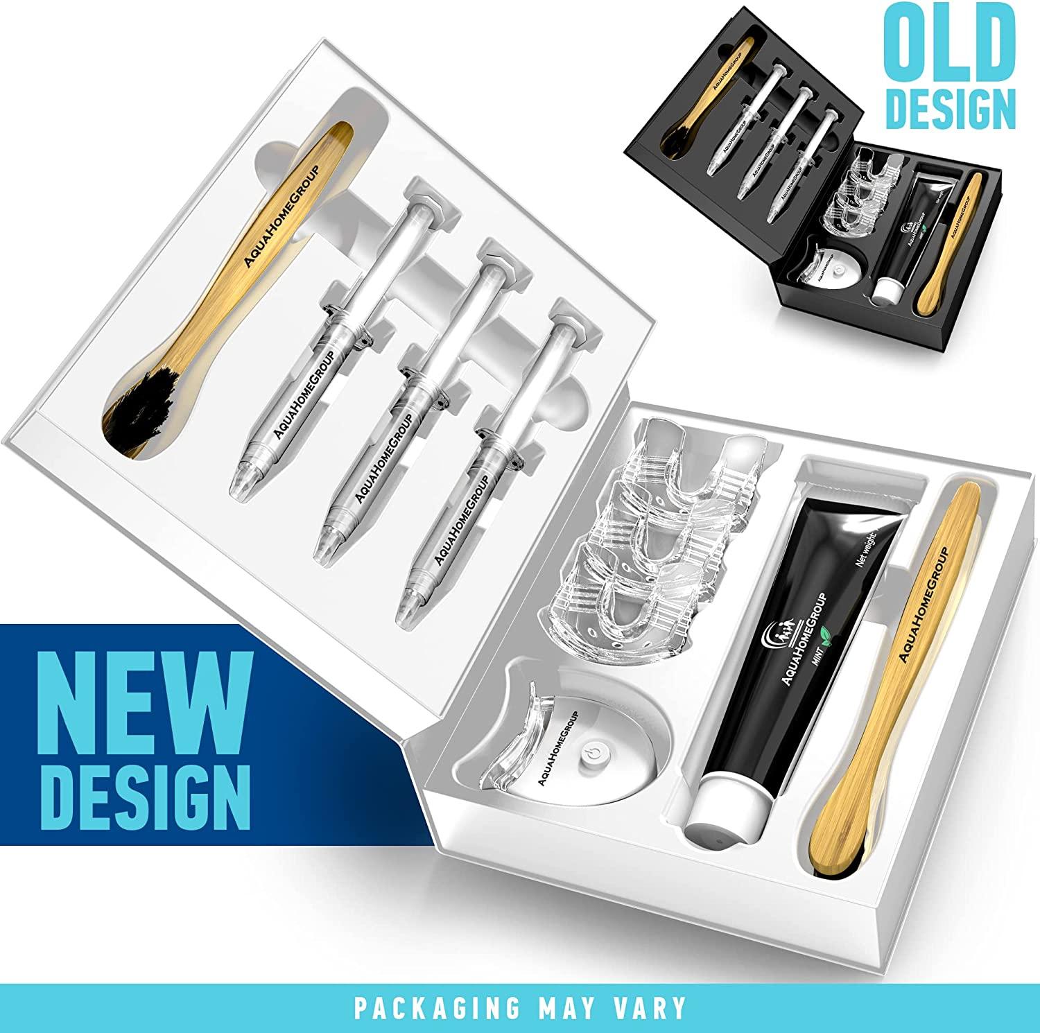 Teeth Whitening Kit - Snow LED Light & Charcoal Toothpaste | 17 Piece ...