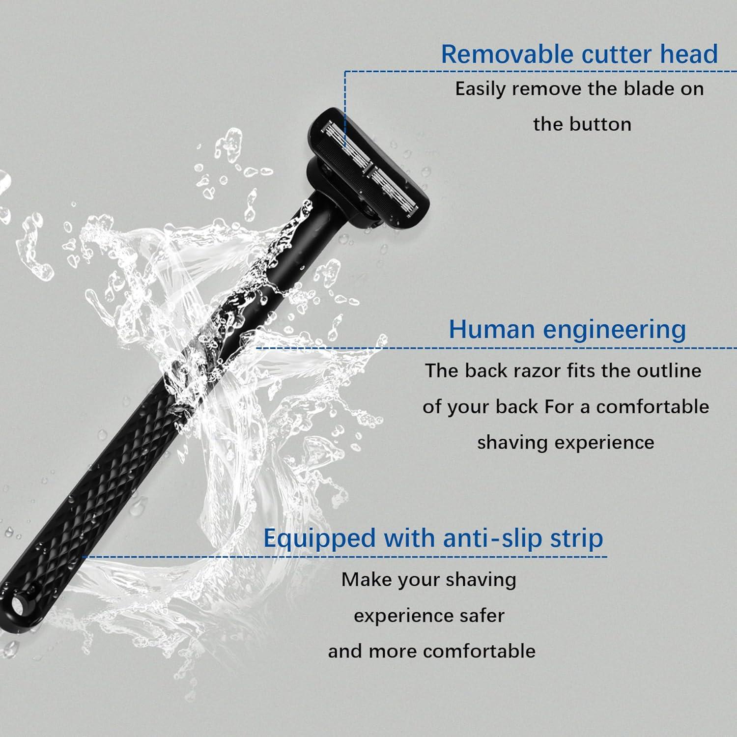 Durimi Back Razor for Men | Ergonomic Body Shaver | Effortless Wet ...