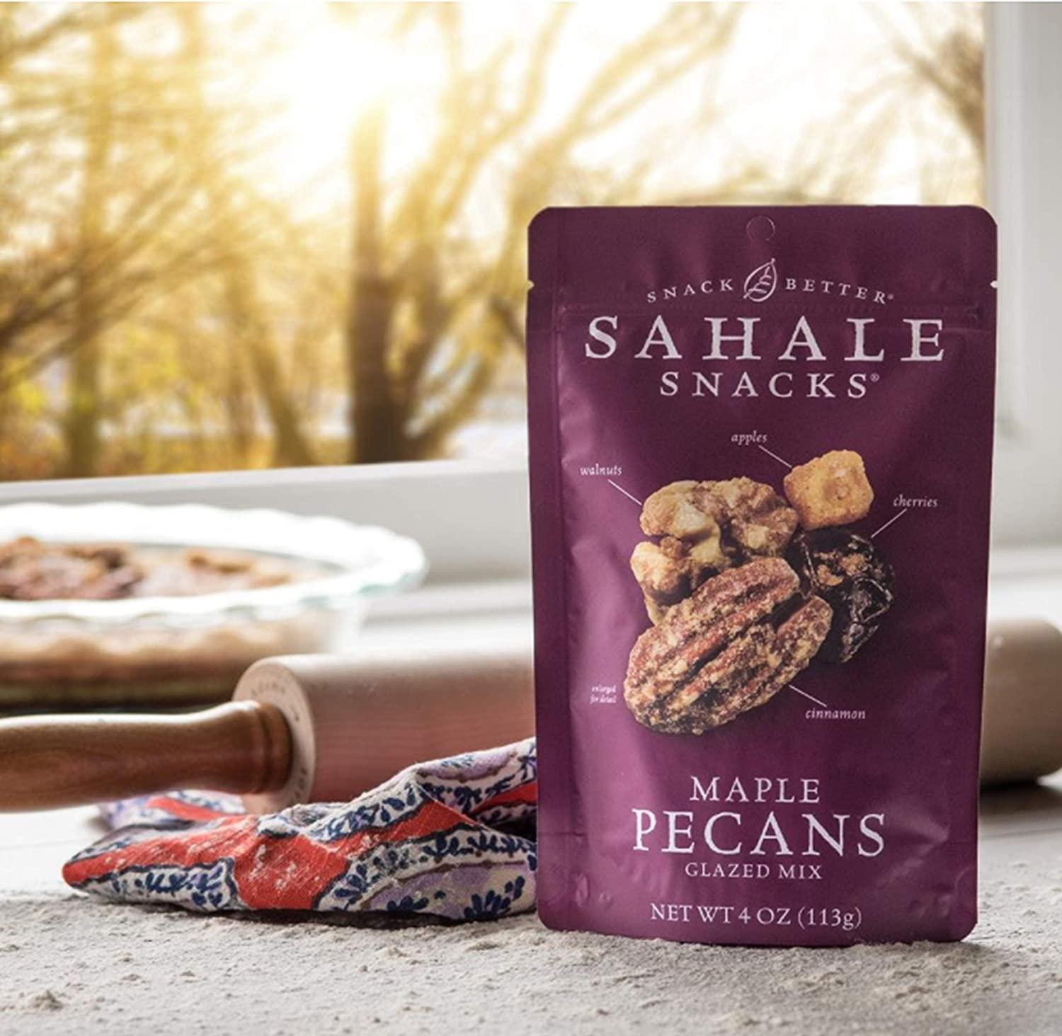 Sahale Snacks Glazed Mix Maple Pecans 4 oz - Gourmet Maple Pecans, 1 Pack