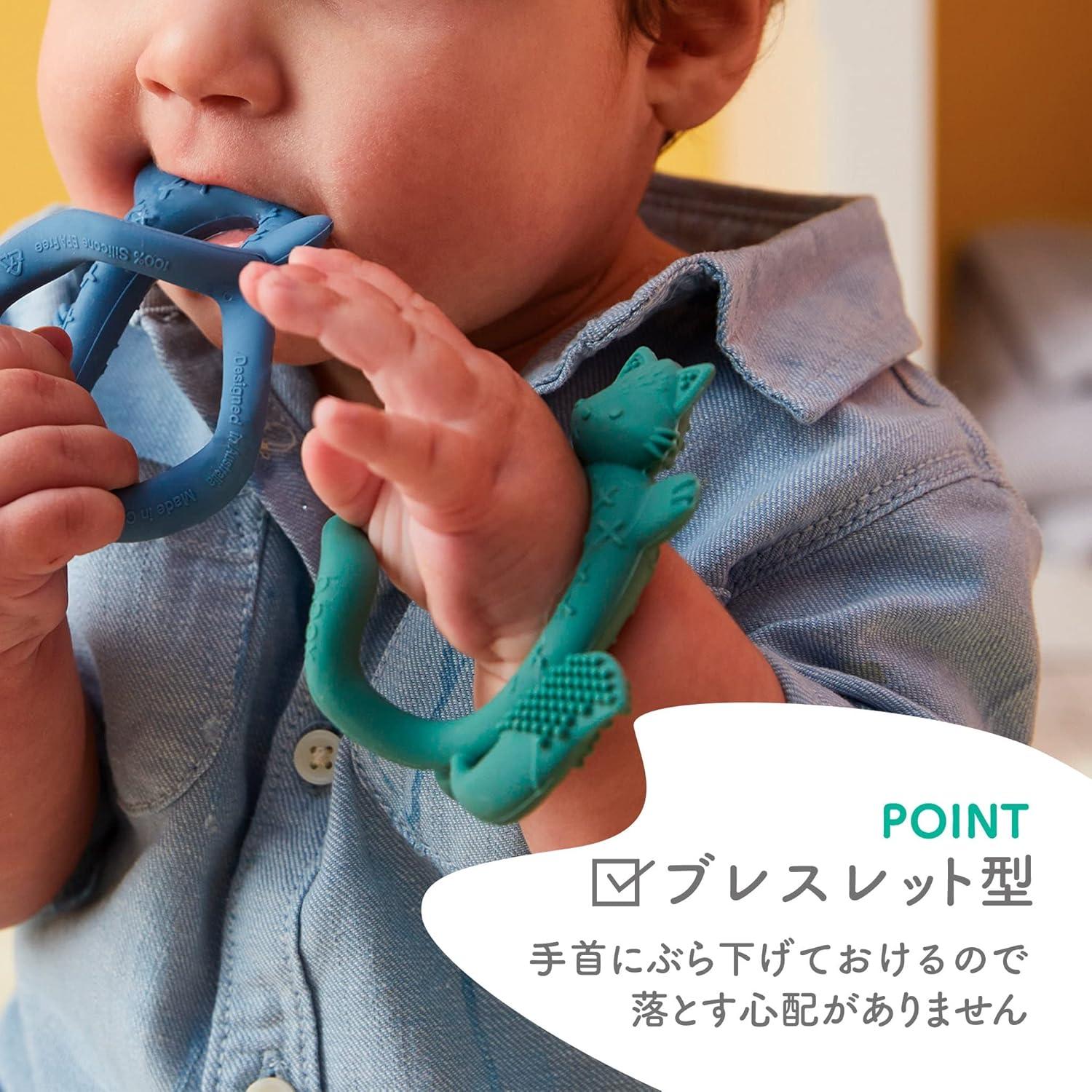 Purple Baby Bite Ring & Bracelet | Safe Teething Solution ...