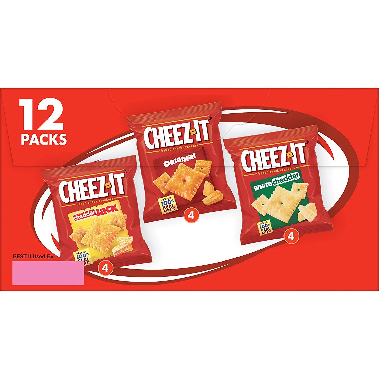 Cheez-It Cheese Crackers Variety Pack - 12.1oz Box (12 Packs) | Office ...