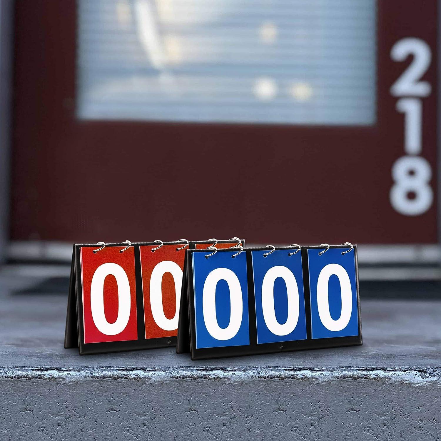Bluecell Portable Table Top Scoreboards - Set of 2 for Volleyball ...
