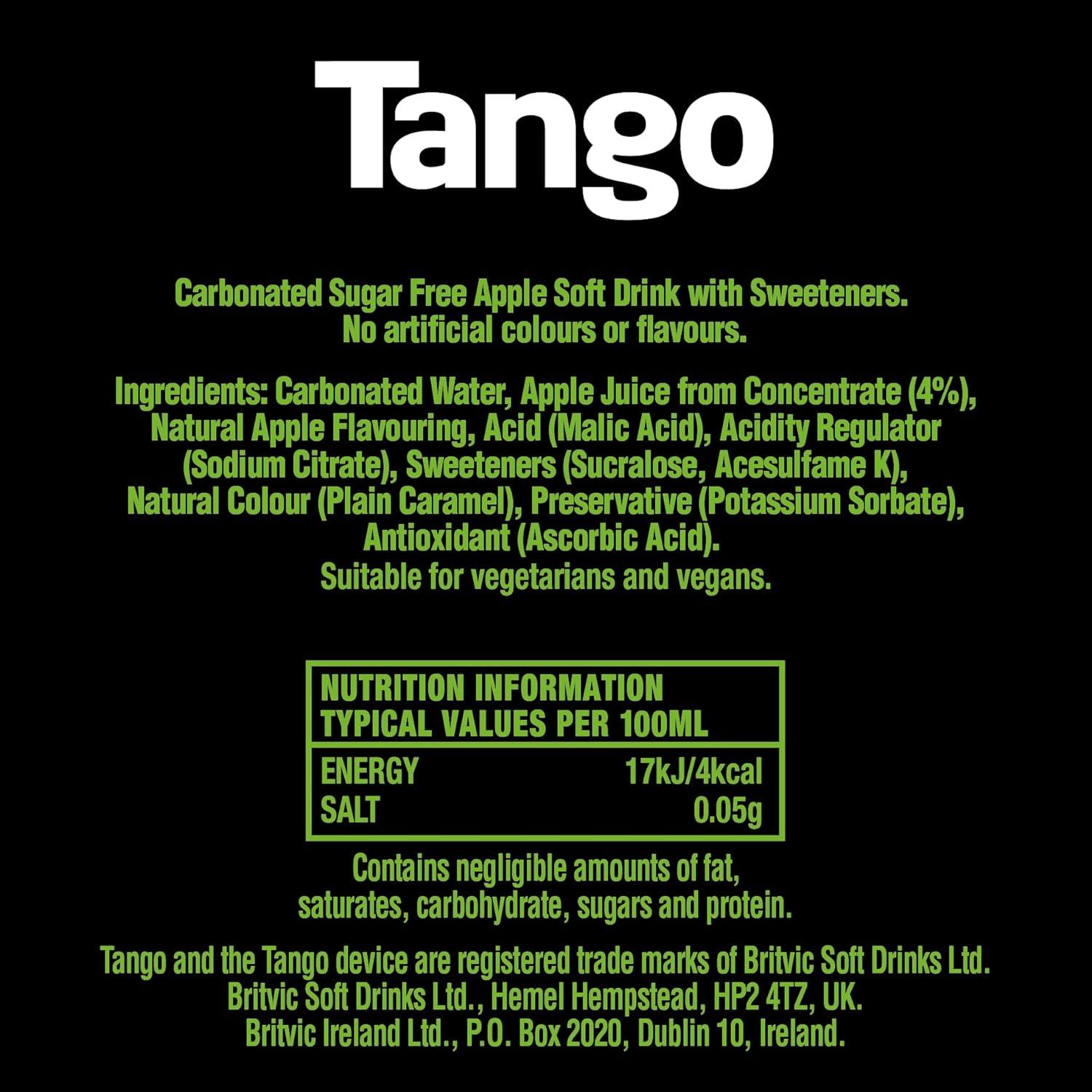 Tango Apple Sugar Free 2L - Refreshing and Delicious Drink | Buy Online ...