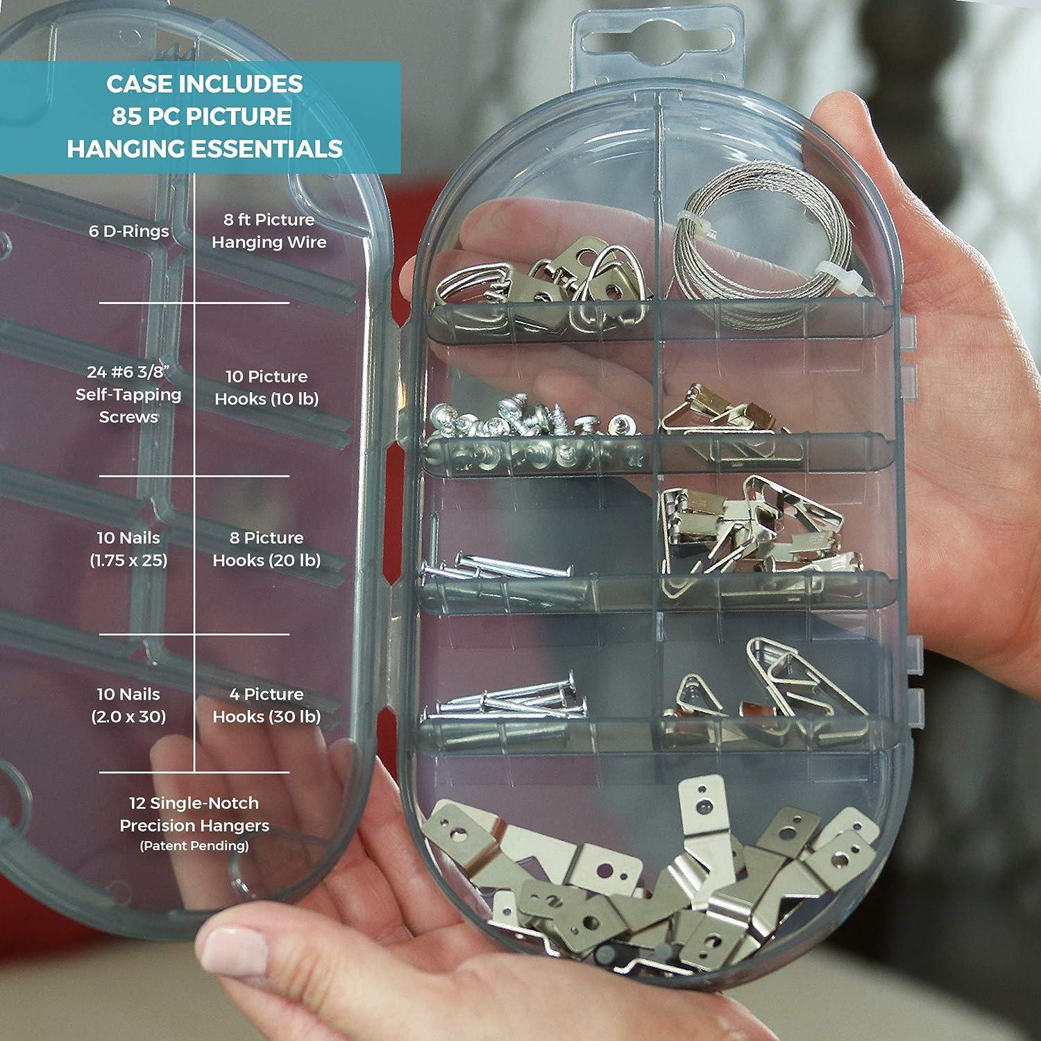 Go Hang It! Pro - Picture Hanging Kit with 85-Piece Essentials - Easily ...