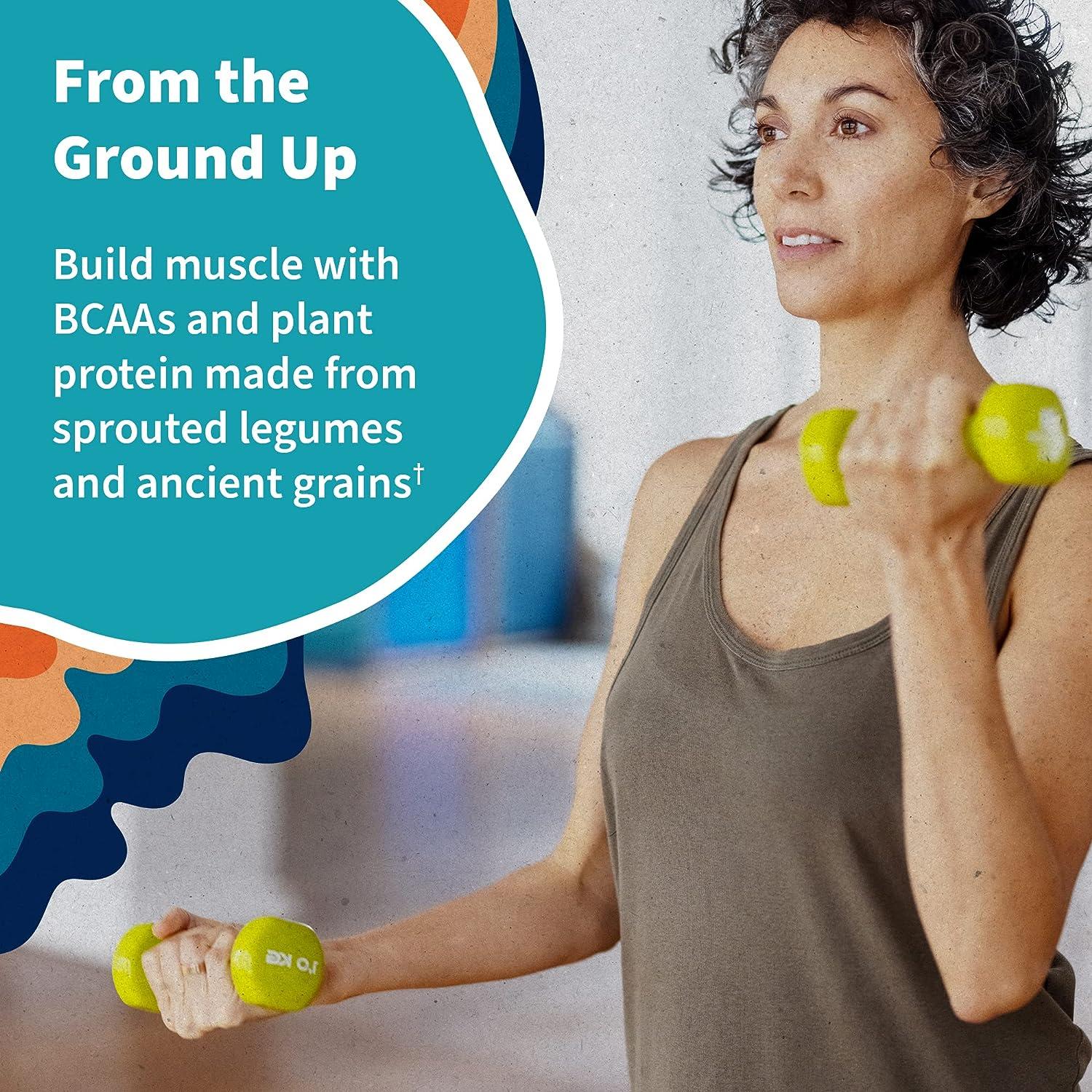 Organic Vegan Unflavored Protein Powder by Garden of Life - 22g Plant Based Raw Protein with ...