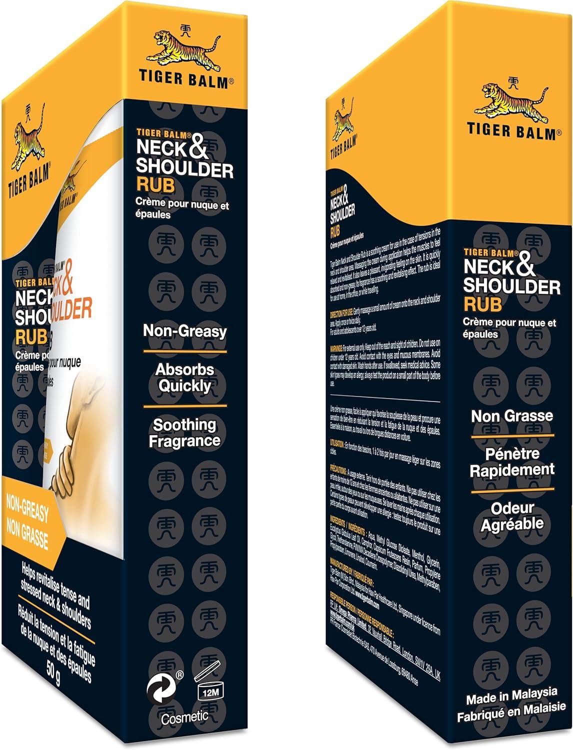 Tiger Balm Neck & Shoulder Rub Boost Extra Strength - 50g | Fast-Acting ...