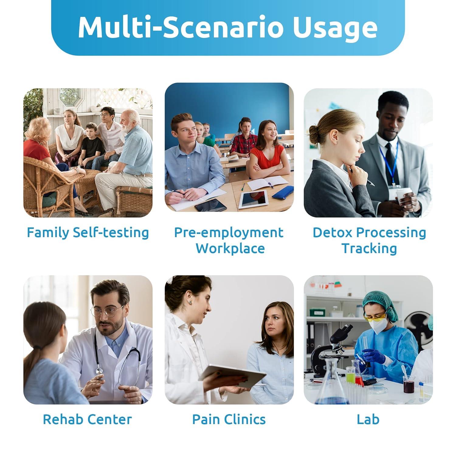 5 Pack Multi-Drug Urine Test Screen Dip Card - 5 Panel Instant Drug ...