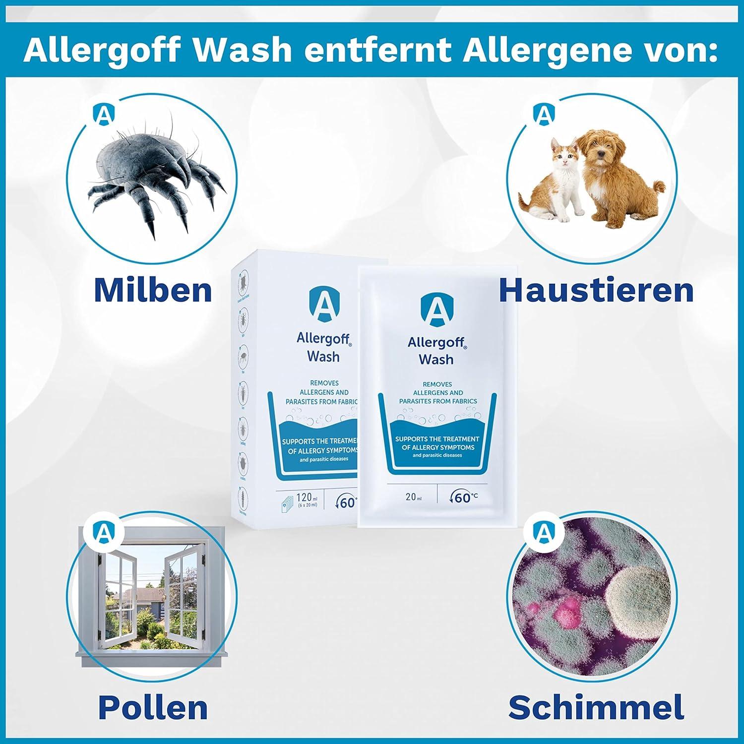 Allergoff Wash Mites Detergent - Effective Against Mites Fleas Lice ...