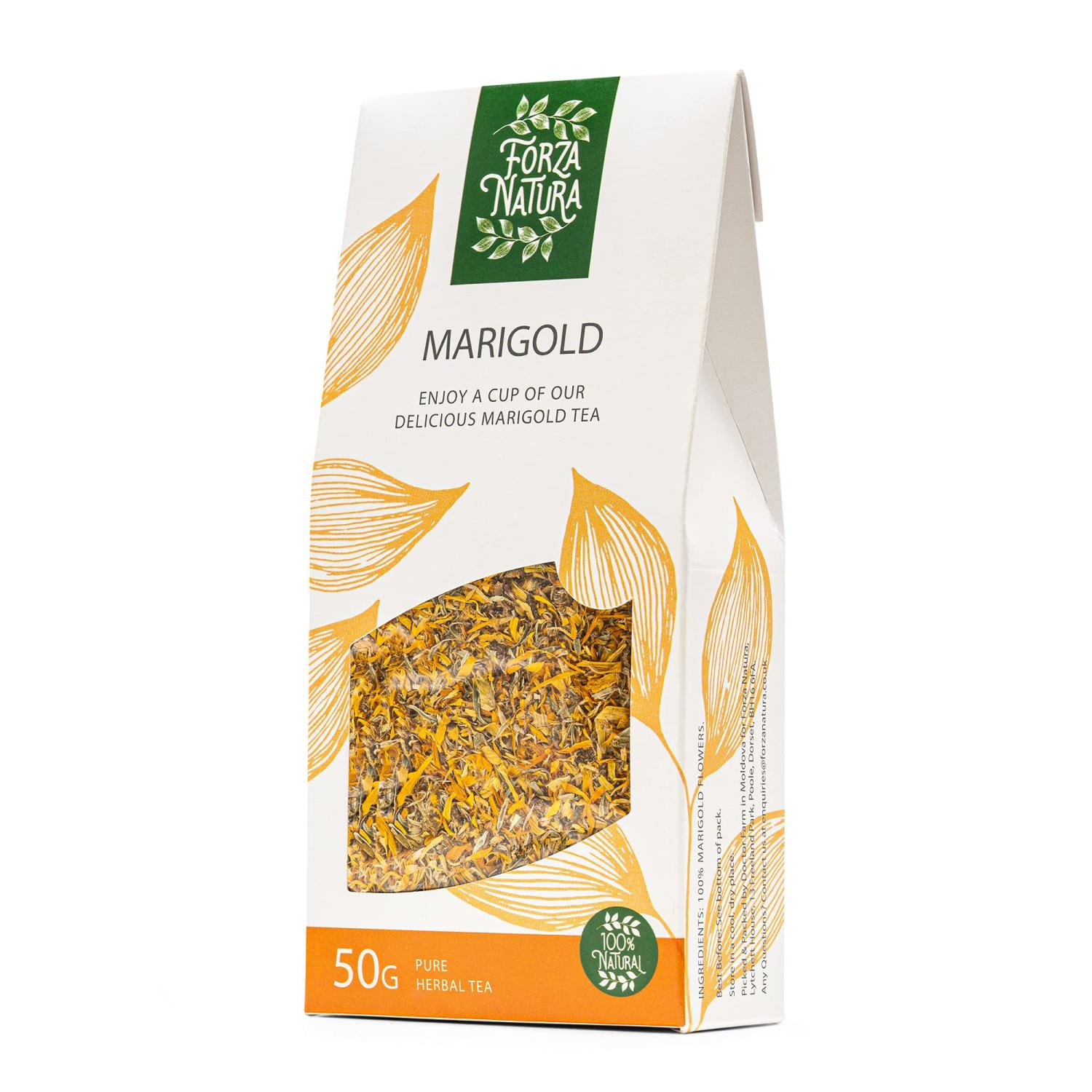 Marigold (Calendula) - Loose Leaf Herbal Tea - 100% Natural - 40g | Buy ...