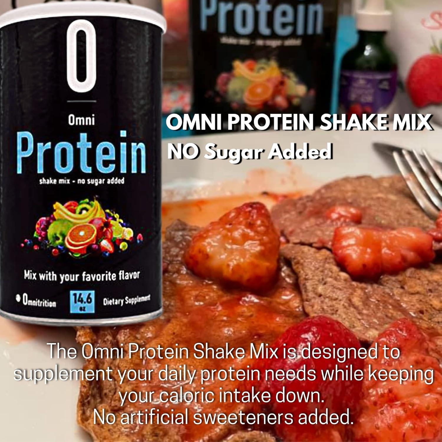 Buy Omnitrition Omni Protein Shake Mix - Unflavored No Sugar Added - 14 ...