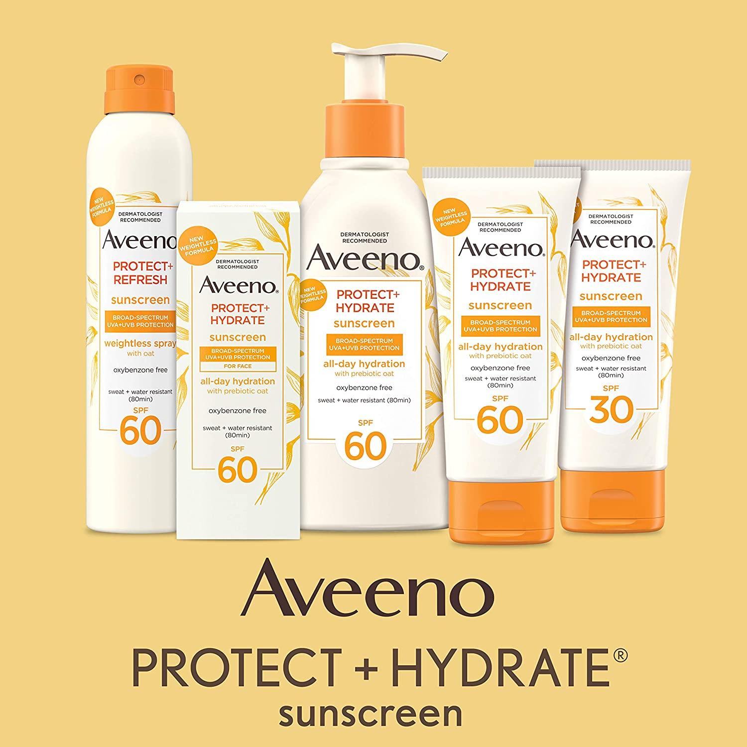 Aveeno Protect + Hydrate Sunscreen SPF 30 - 3 fl oz | Broad Spectrum UV ...