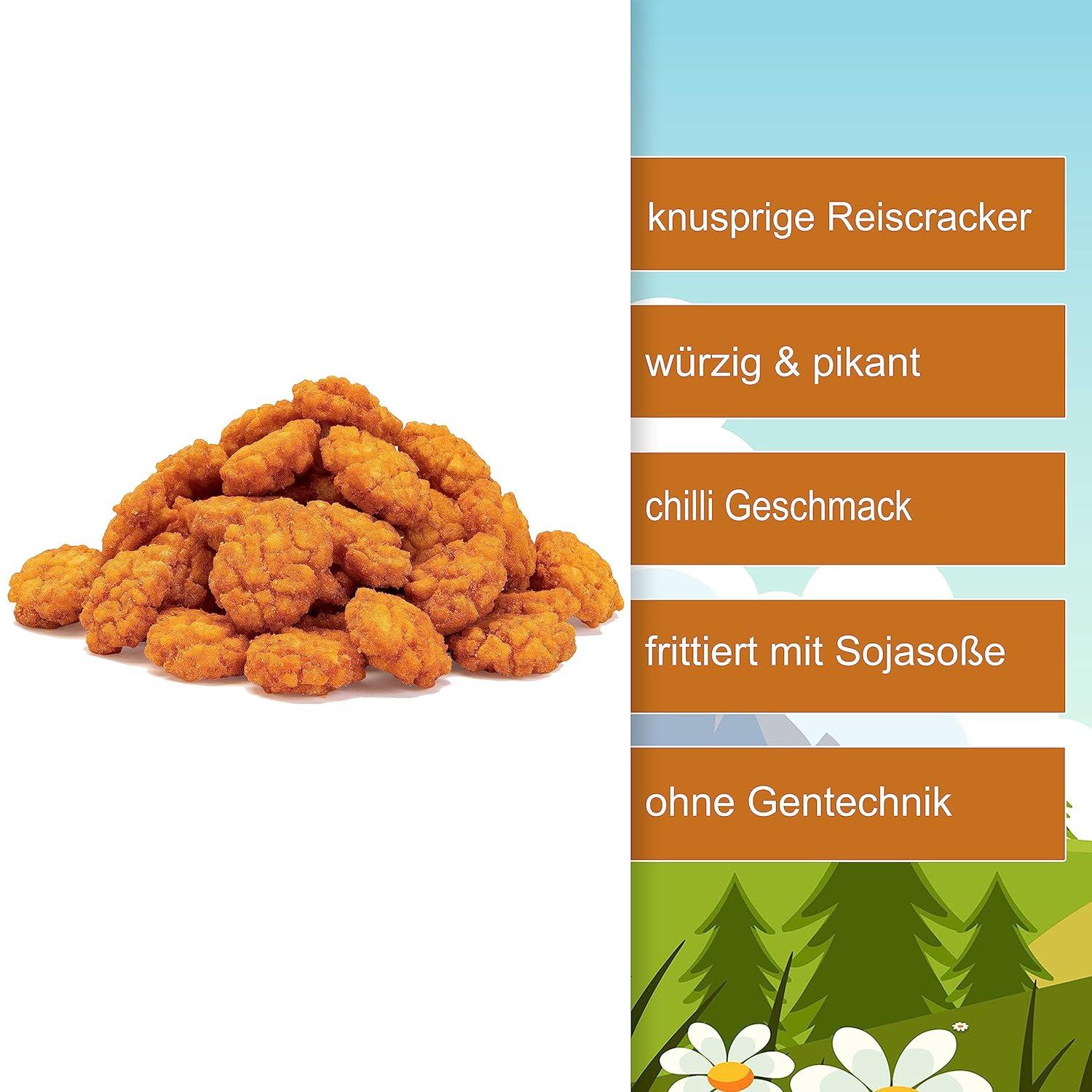 Buy Nut Fox Rice Crackers 500g - Spicy Chilli Flavor Crispy Asian Snack ...