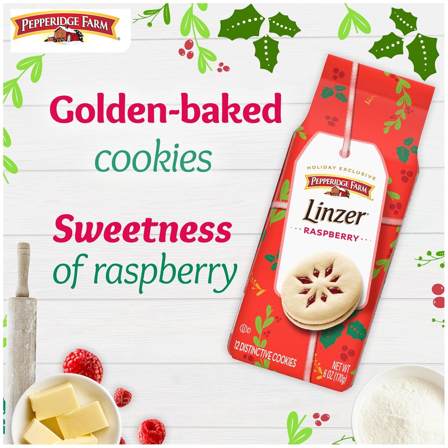 Pepperidge Farm Linzer Raspberry Cookies - Delicious 6 oz Bag | Buy ...