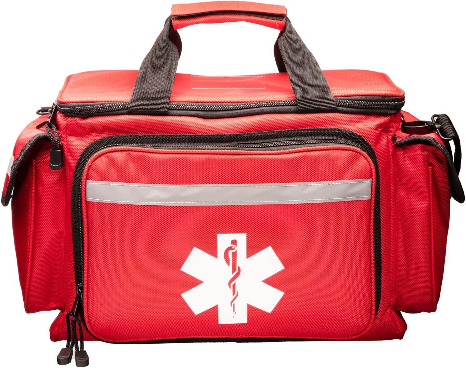 NOVAMEDIC Professional Red Trauma First Aid Medical Bag - 15x10x9 ...