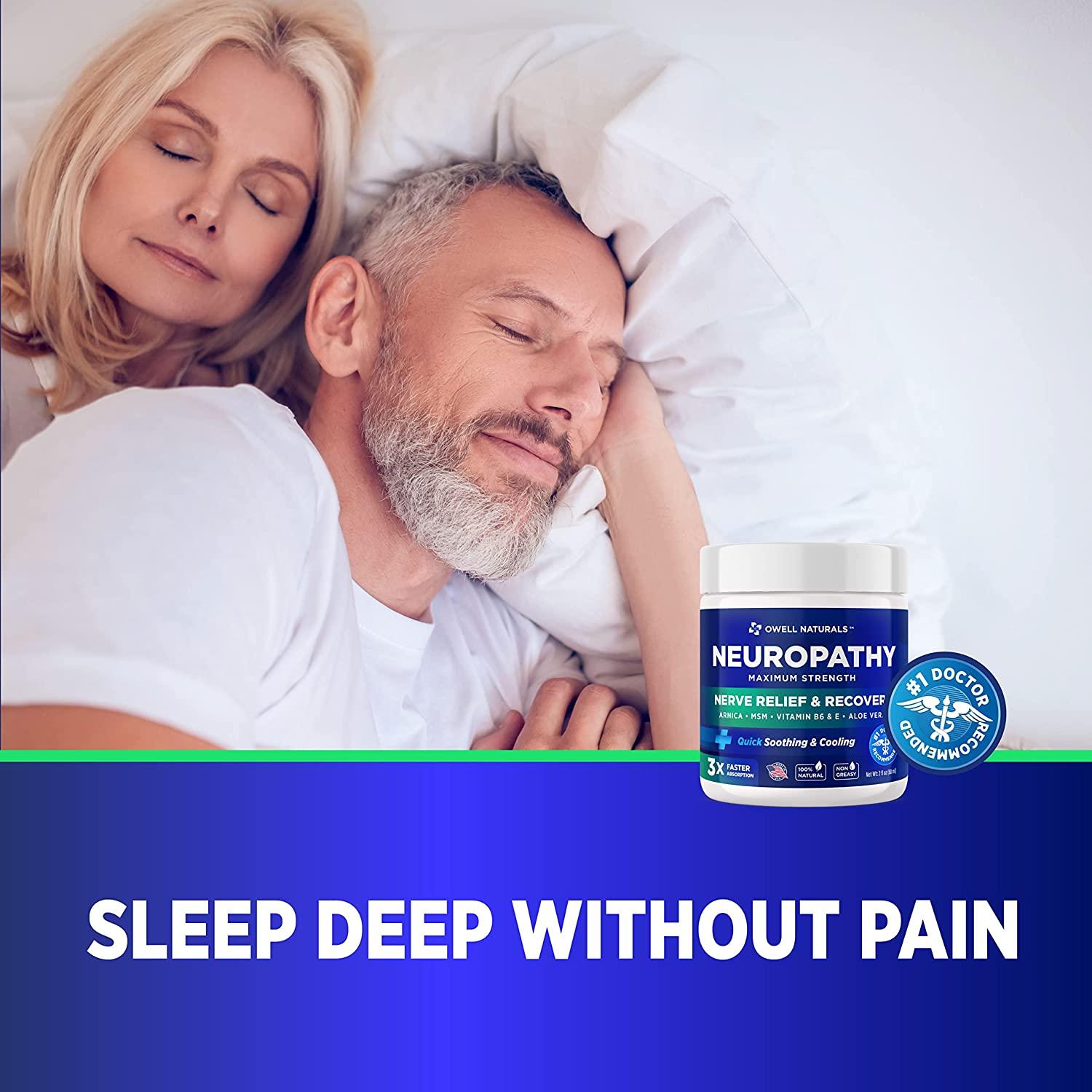 OWELL NATURALS Neuropathy Nerve Relief Cream - Maximum Strength, Non ...