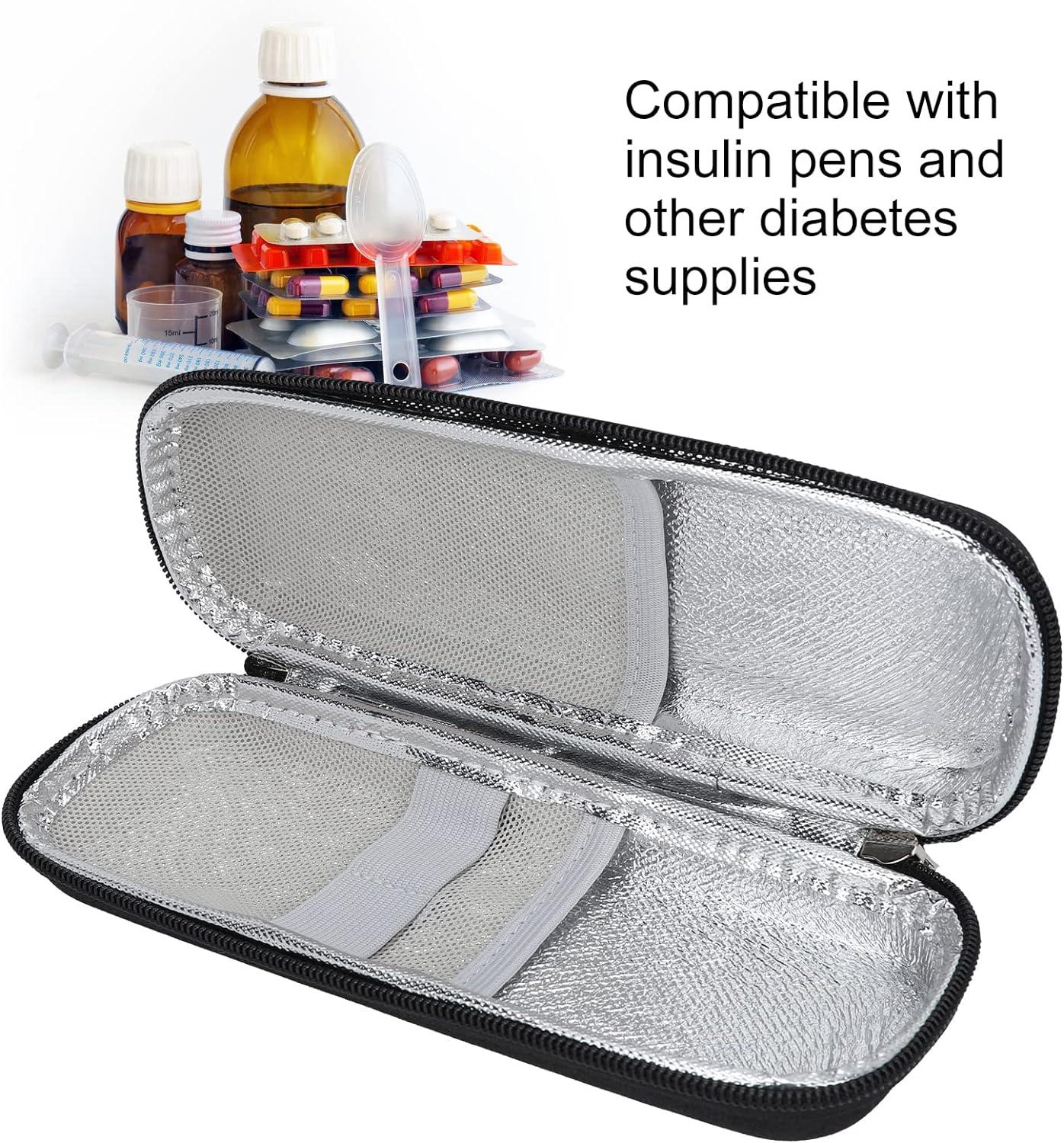 Portable Insulin Cooler Case - Multi-Layer Travel Carrying Case for ...