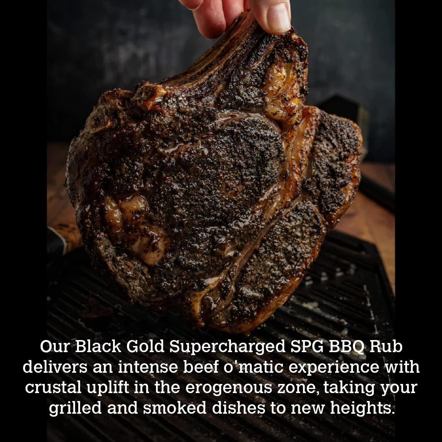 Angus & Oink Black Gold Supercharged SPG BBQ Rub - 200g | Gluten-Free ...