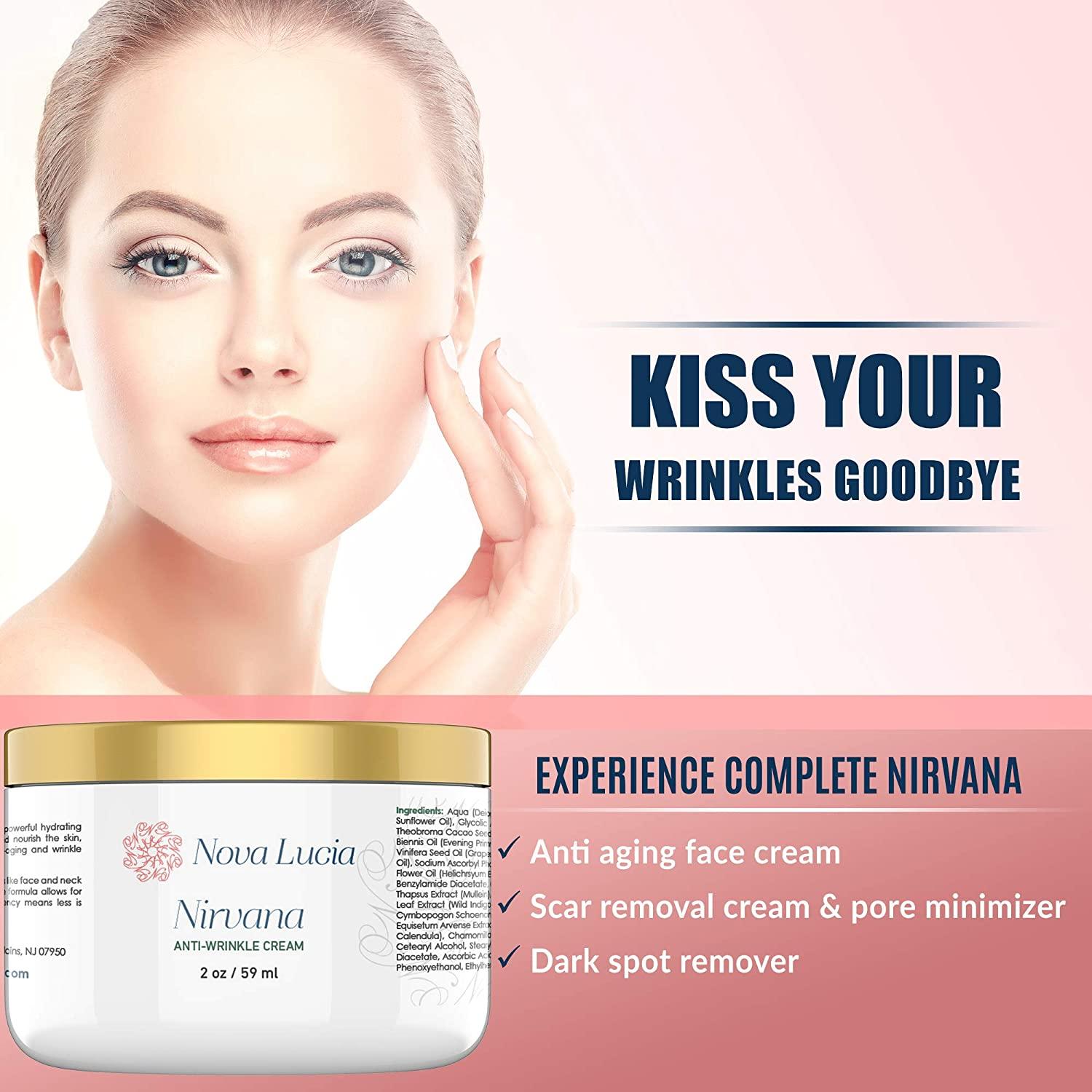 Anti Wrinkle Cream for Face - Anti Aging Moisturizer with Collagen ...