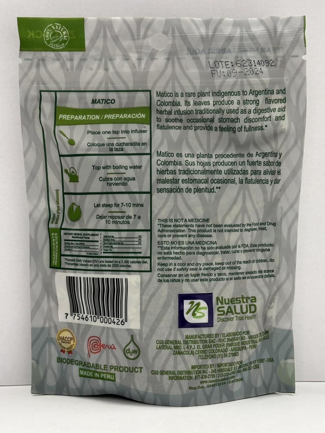 Matico Herbal Tea Leaves | Buy Now with Express International Delivery ...