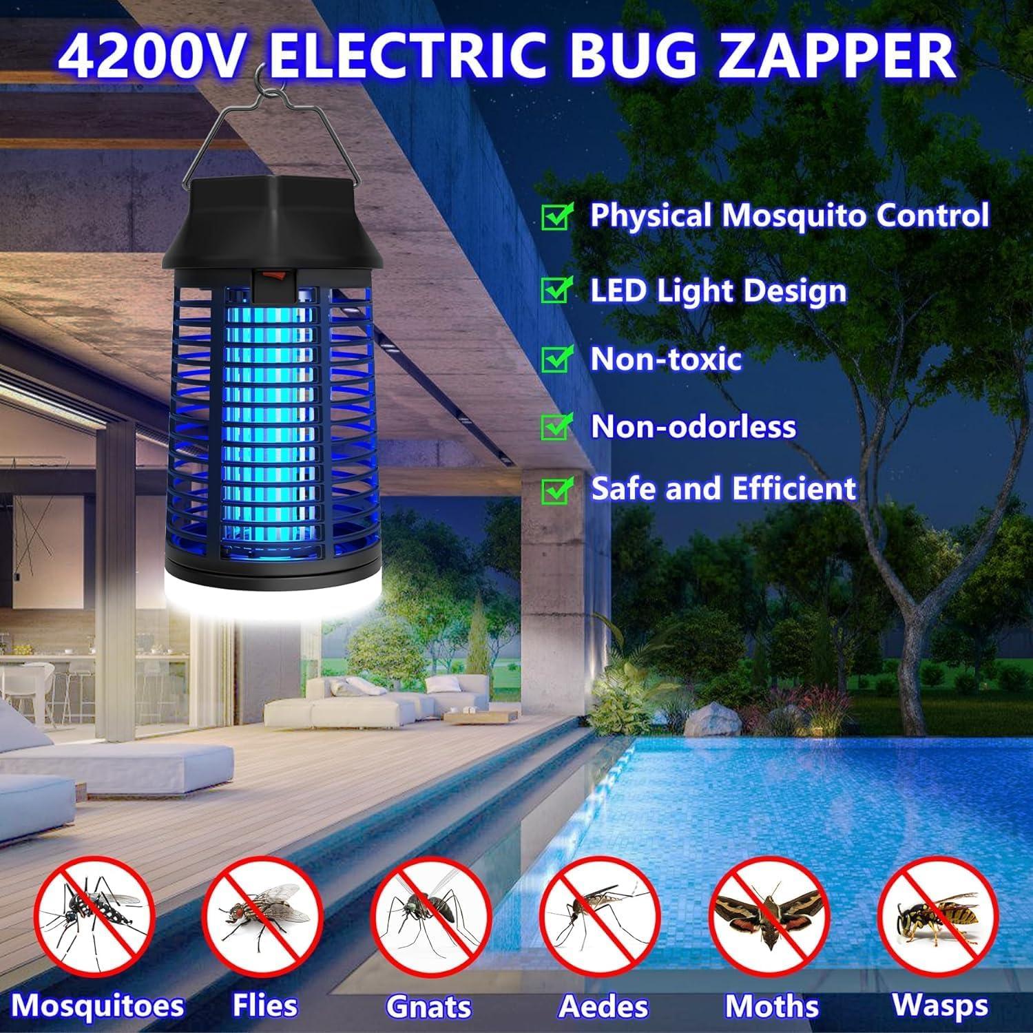 15W UV Mosquito Trap - Electric Insect Catcher with LED & Remote ...