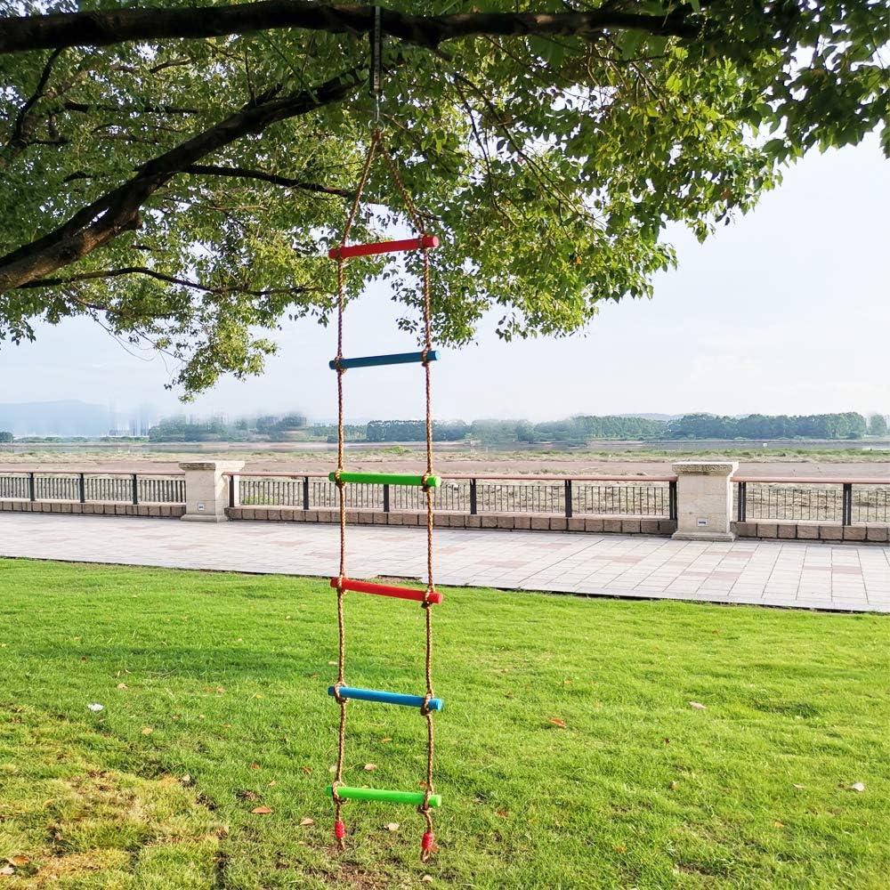 Xinlinke Climbing Rope Ladder Kids Tree Swing | Indoor Outdoor Backyard ...