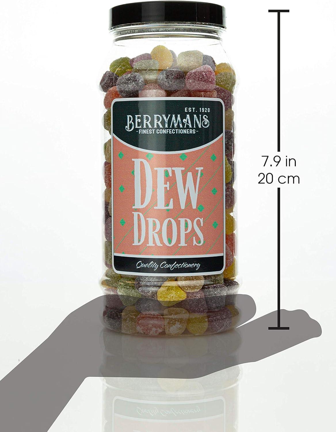 Original Dew Drops Retro Jelly Sweets Gift Jar By Berrymans Sweet Shop ...