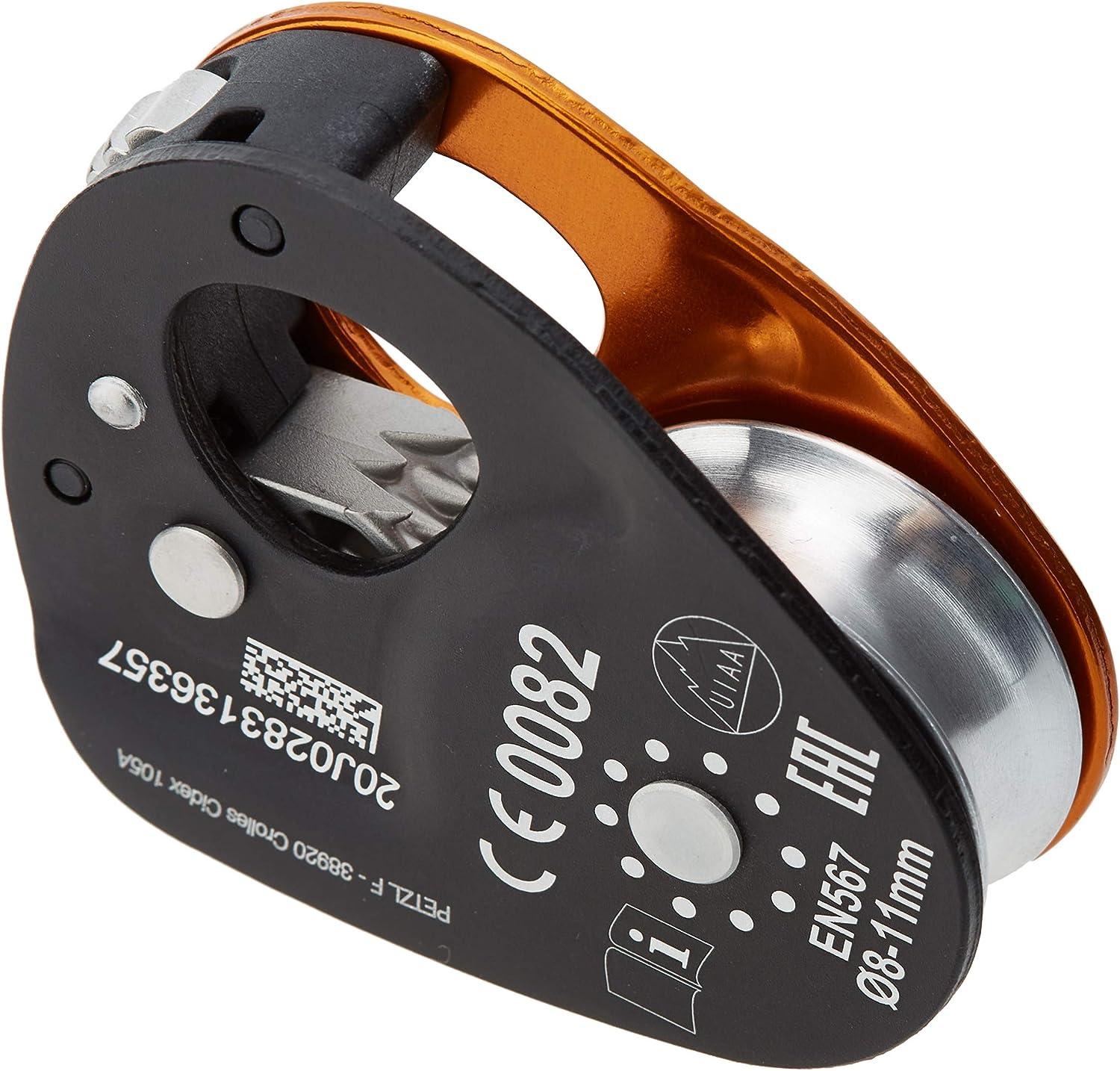 Petzl Unisex_Adult Seilrollen Micro Traxion Cable Pulley Yellow ...