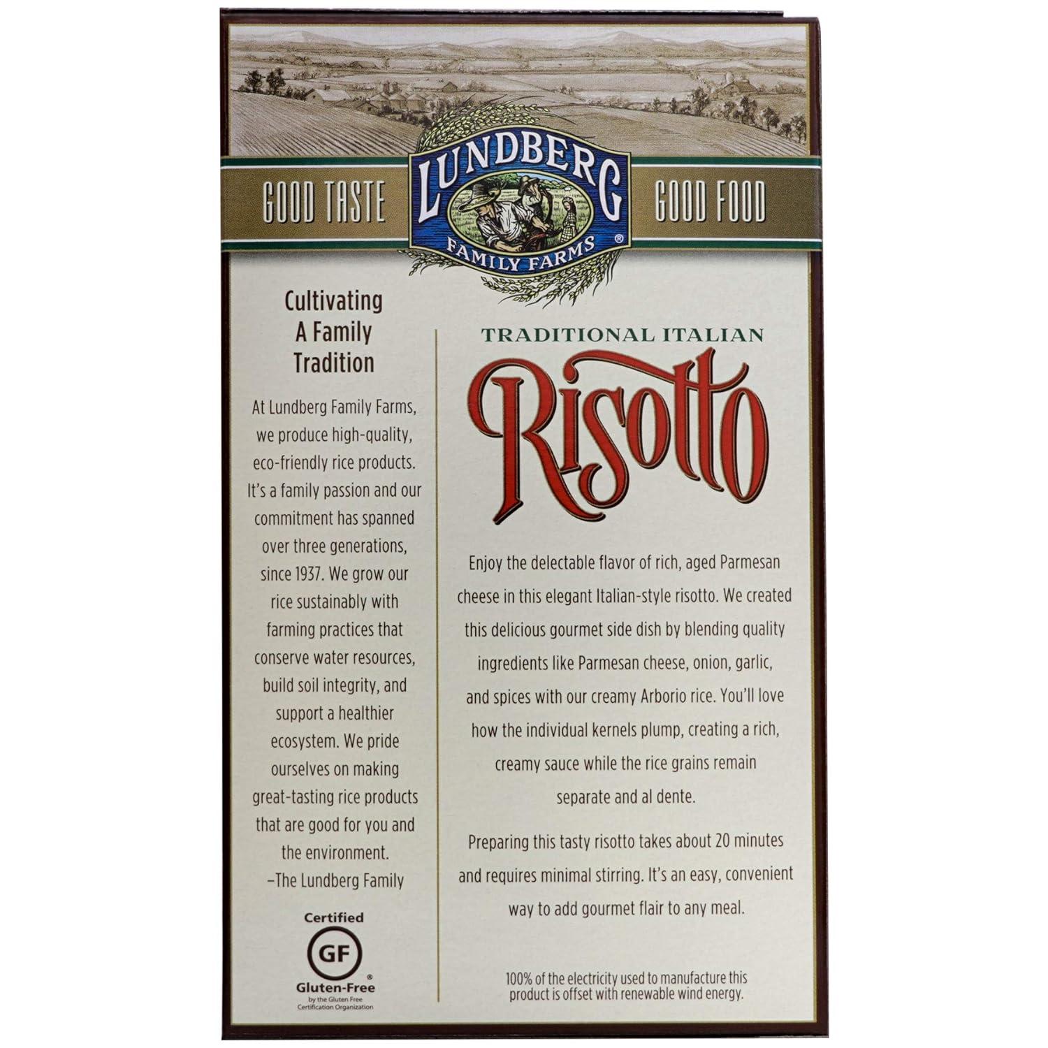 Lundberg Family Farms Traditional Italian Risotto - Creamy Parmesan ...