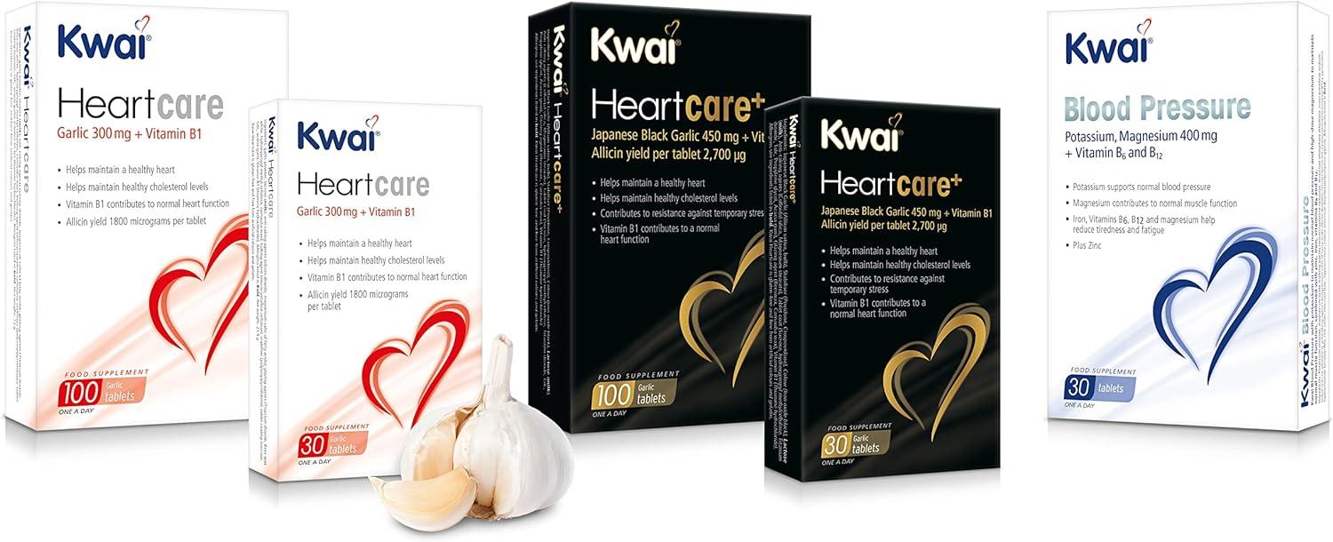 Kwai Heart Care Garlic 300mg - 100 Tablets | One-a-Day Formula for ...