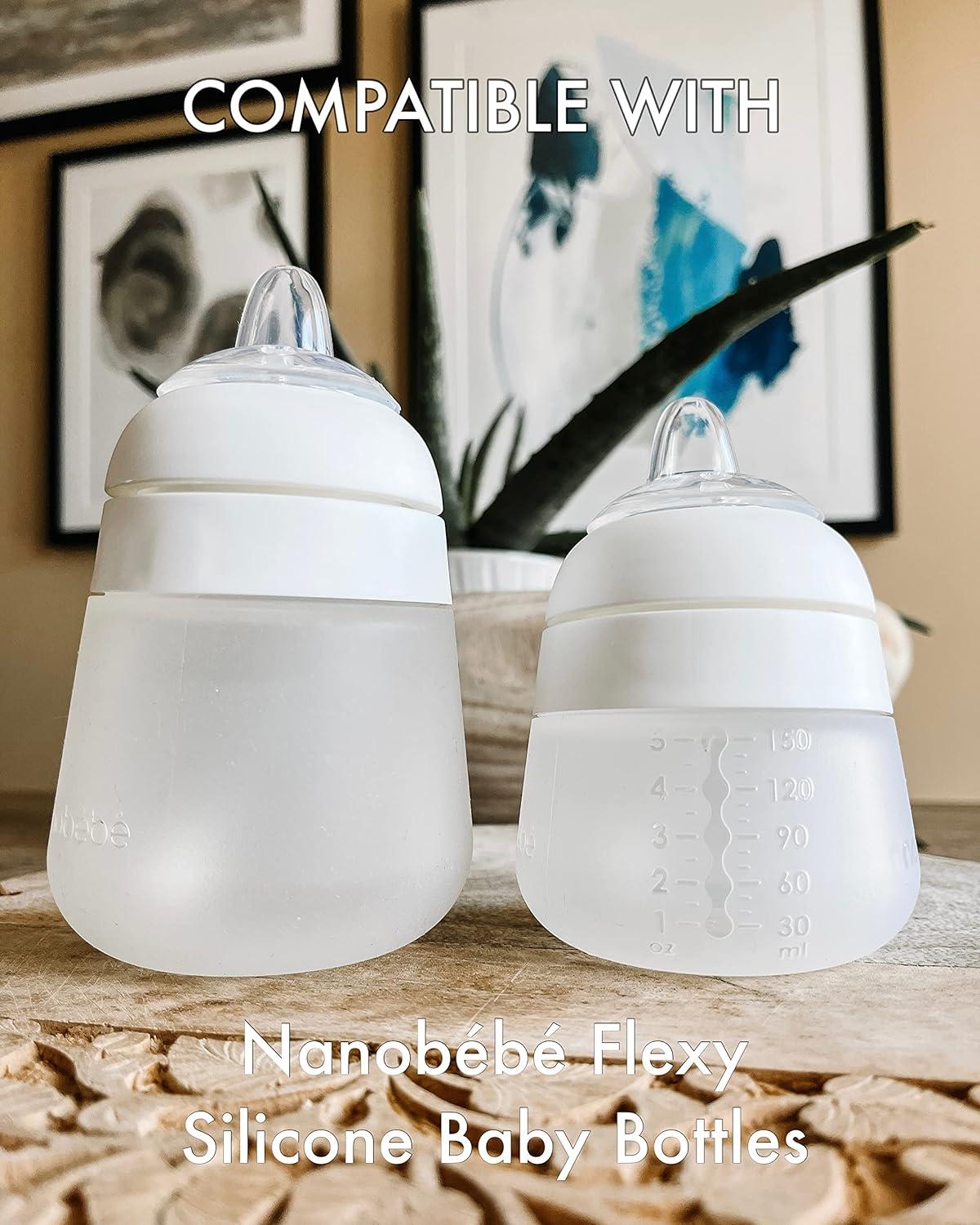 Nanob b Flexy Silicone Baby Bottle Sippy Cup Conversion Kit | 2-Count ...