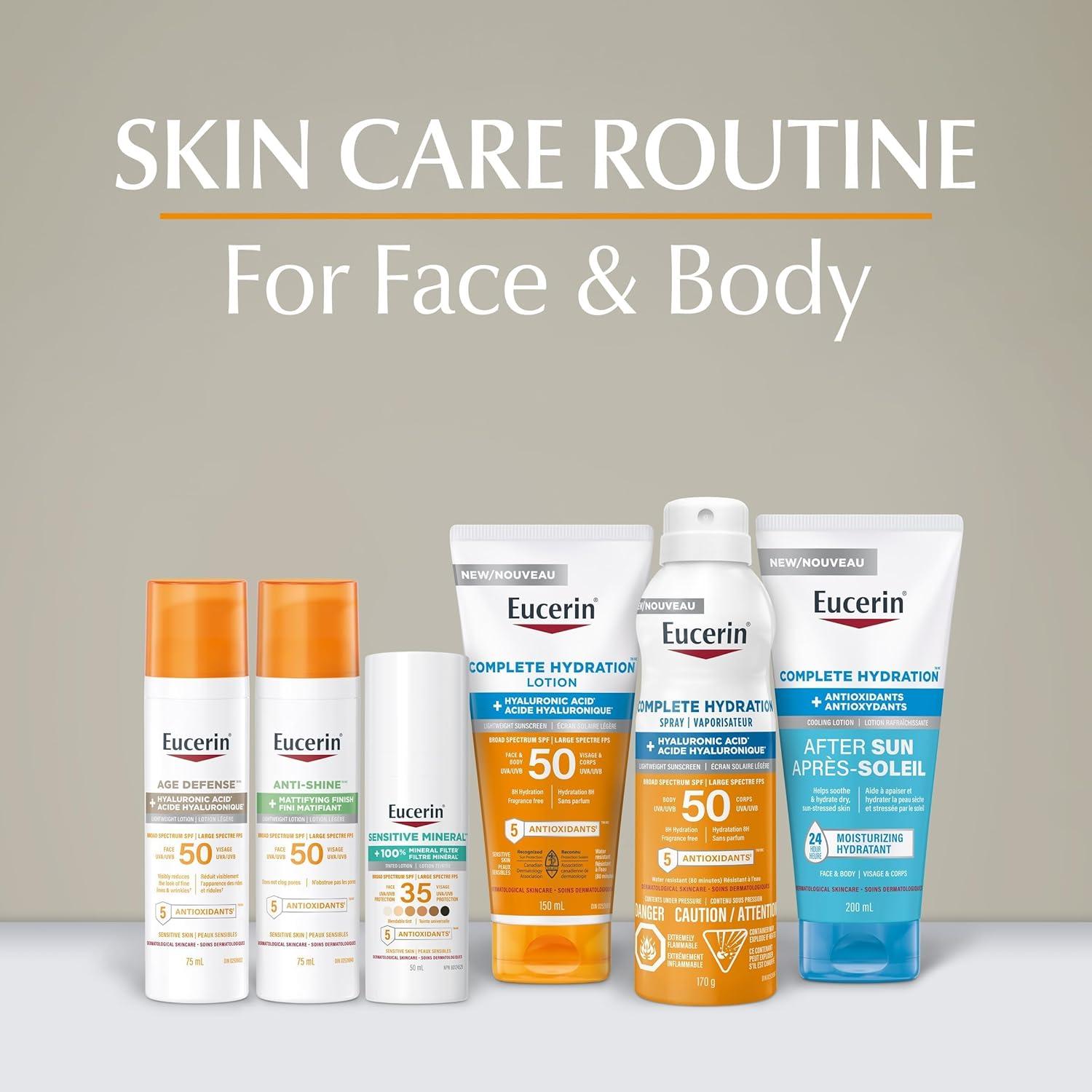 Eucerin Sun Age Defense Face Sunscreen SPF 50 | Facial Sunscreen with ...