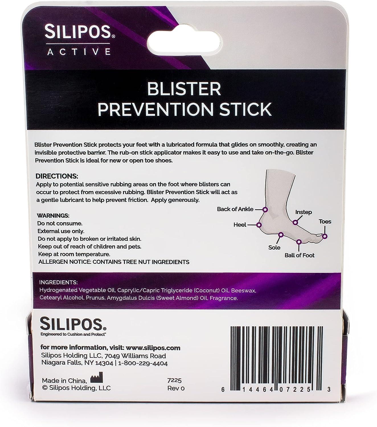 Silipos Active Blister Prevention Stick - Protects Skin from Friction | Buy Now with Express ...