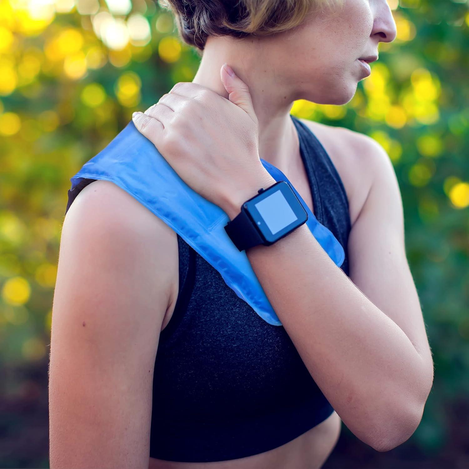 Relaxdays Large Cooling Pad - Gel Cold & Warm Compress for Shoulder ...
