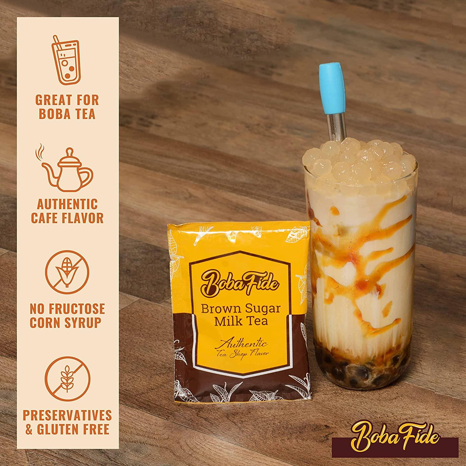 BOBA FIDE Brown Sugar Boba Milk Tea Powder - Perfect for Homemade ...