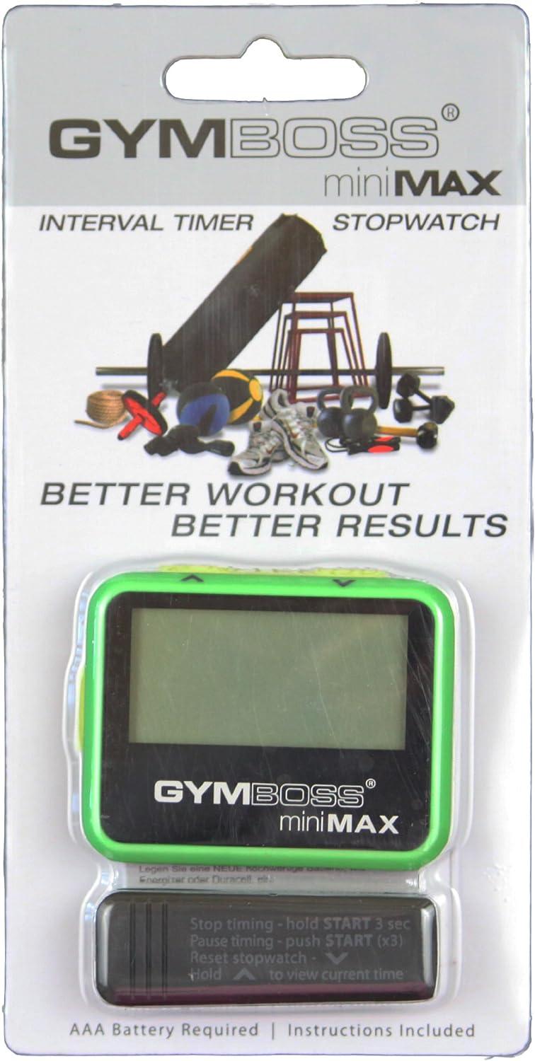 Buy Gymboss Minimax Interval Timer & Stopwatch - Green-Yellow Soft ...