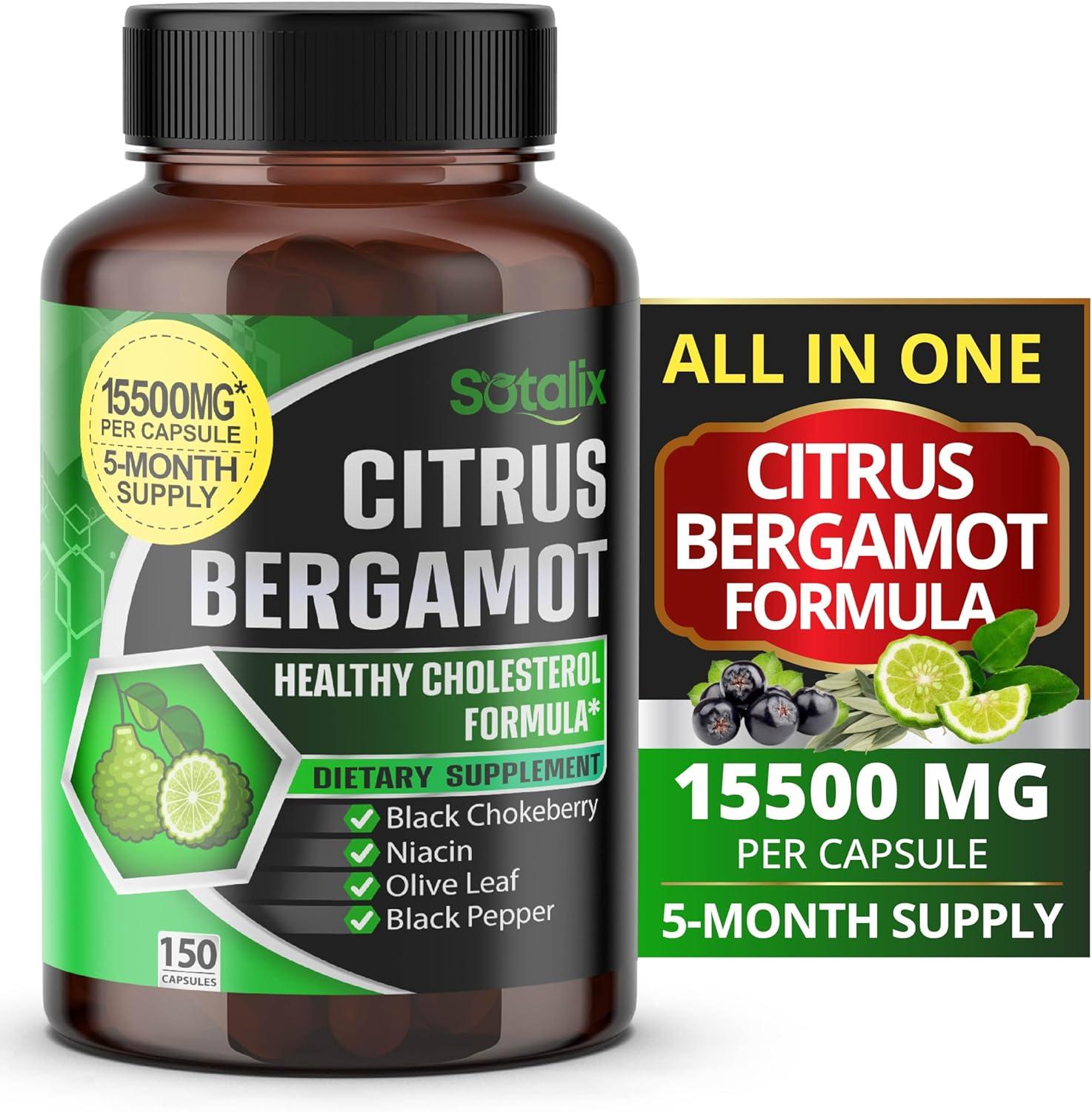 Premium Citrus Bergamot 15500mg Organic Cholesterol Supplement with ...