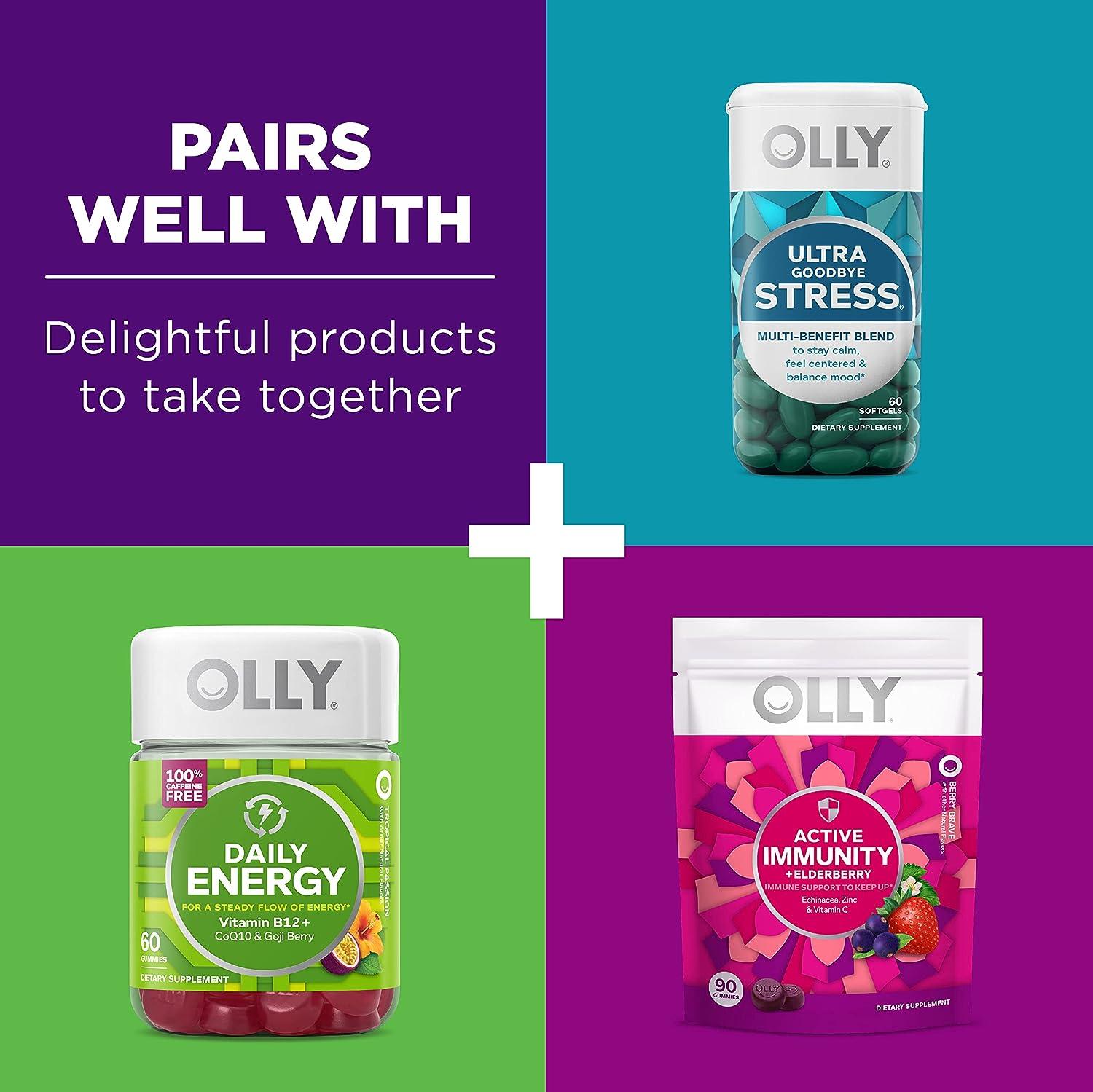 OLLY Muscle Recovery Sleep Gummies - 3mg Melatonin, Tart Cherry ...