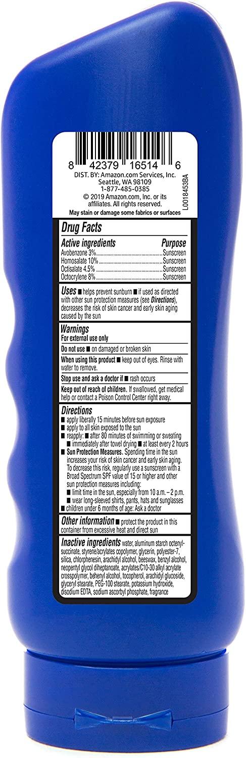 Solimo Sport Sunscreen Lotion SPF 50, 8 Fl Oz - Reef Friendly, Broad ...