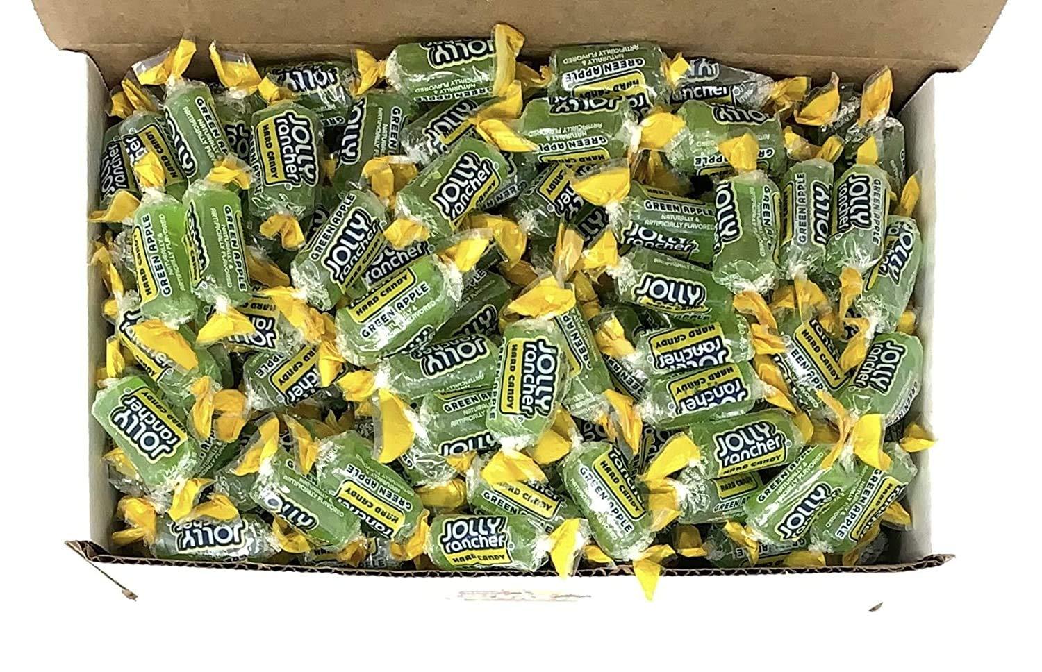 Jolly Rancher Hard Candy 1lb Box - Individually Wrapped Green Apple ...