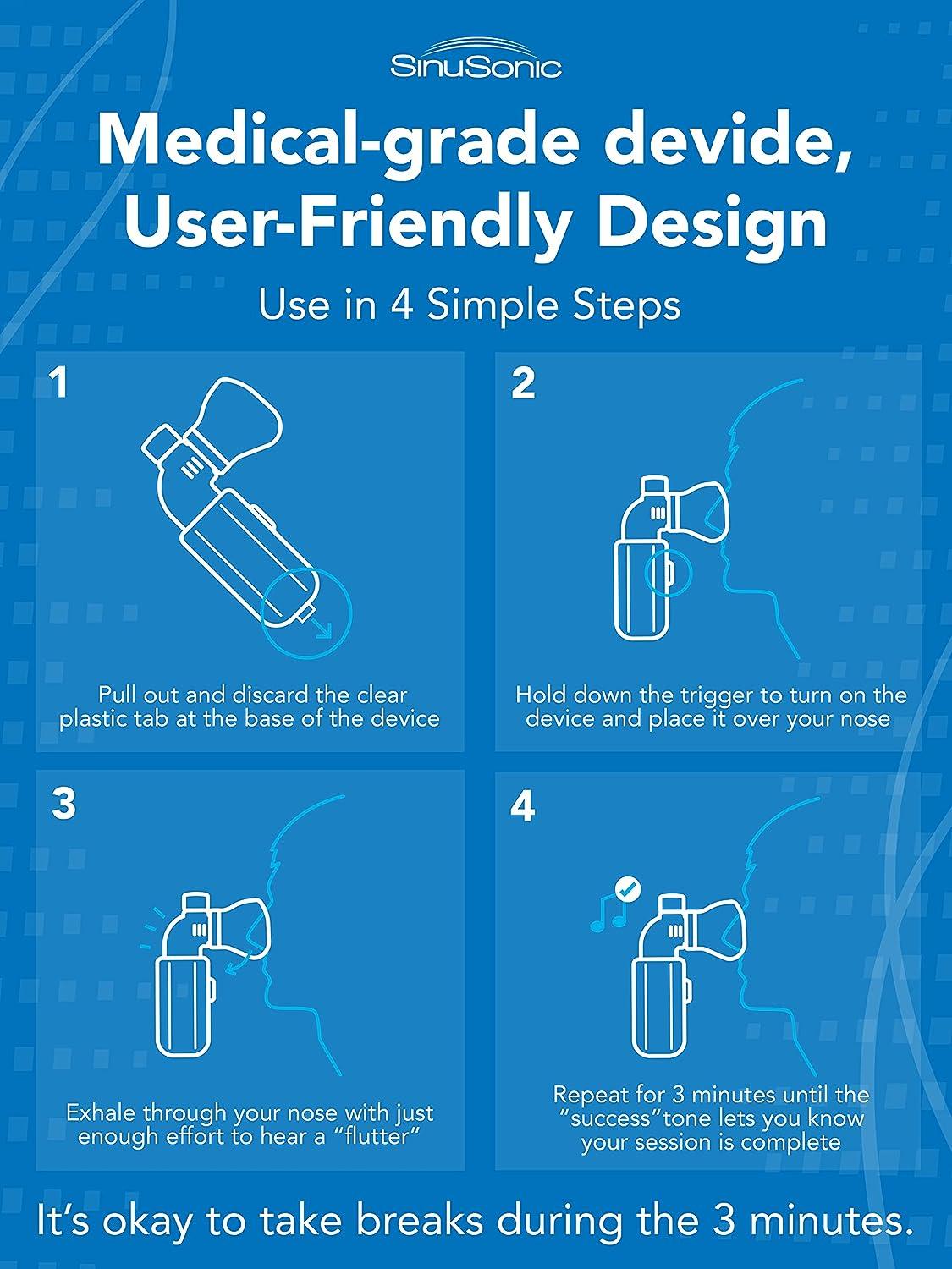 SinuSonic Nasal Congestion Relief Device - Clinically Proven for Sinus ...
