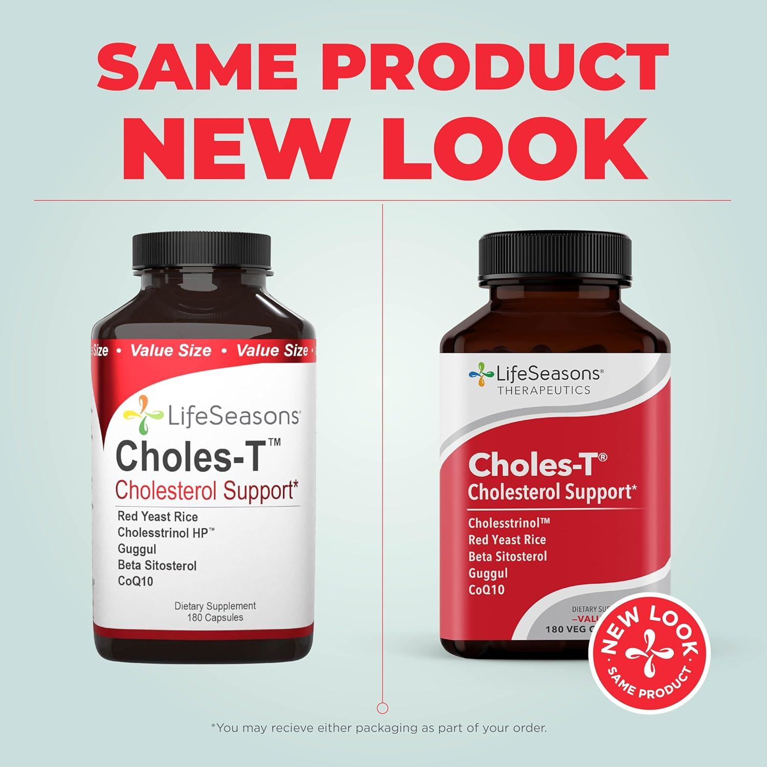 LifeSeasons Choles-T - Natural Cholesterol Support Supplement - 180 ...