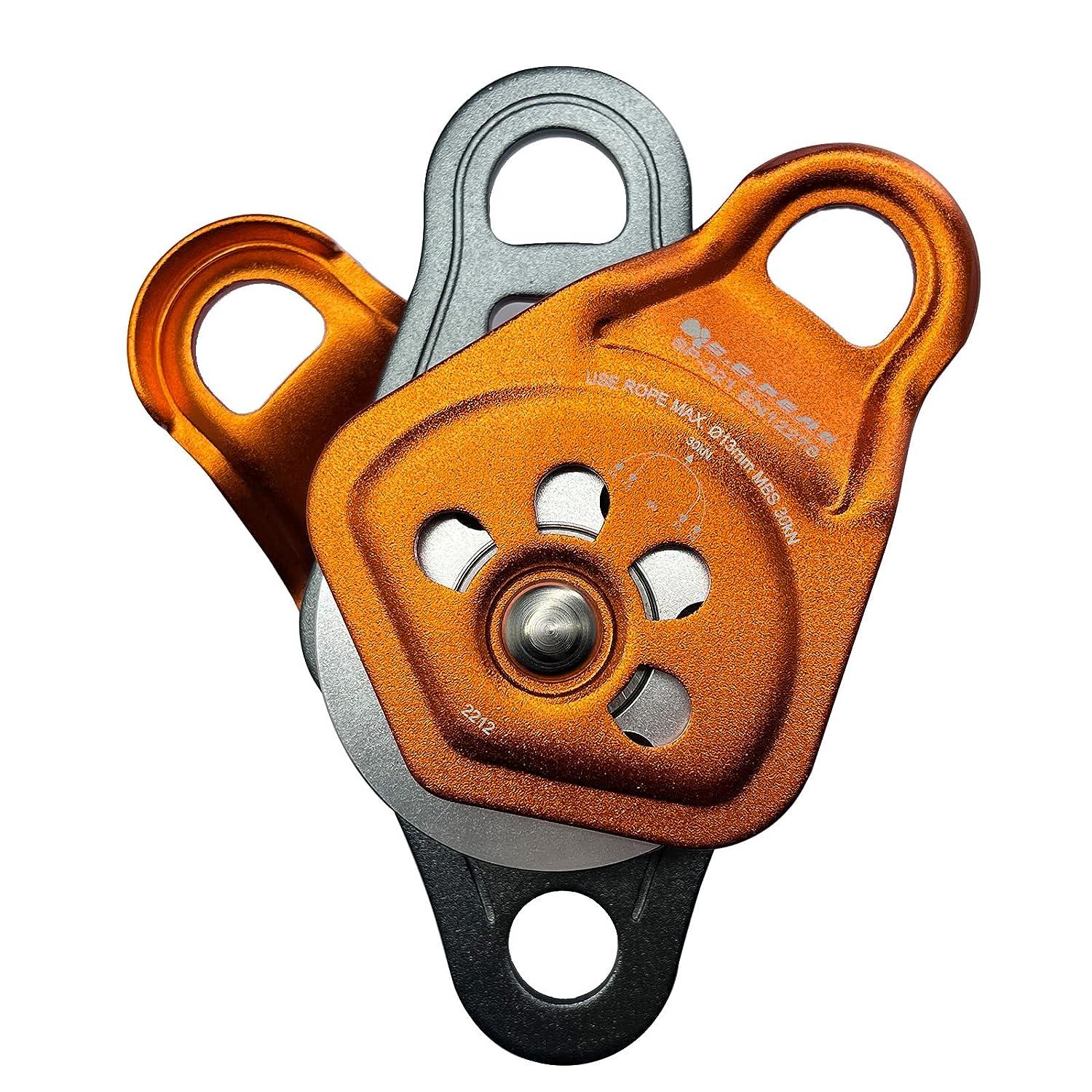 S.E.PEAK 30kN Double Pulley Sheave w/ Swing Plate CE - High Strength ...