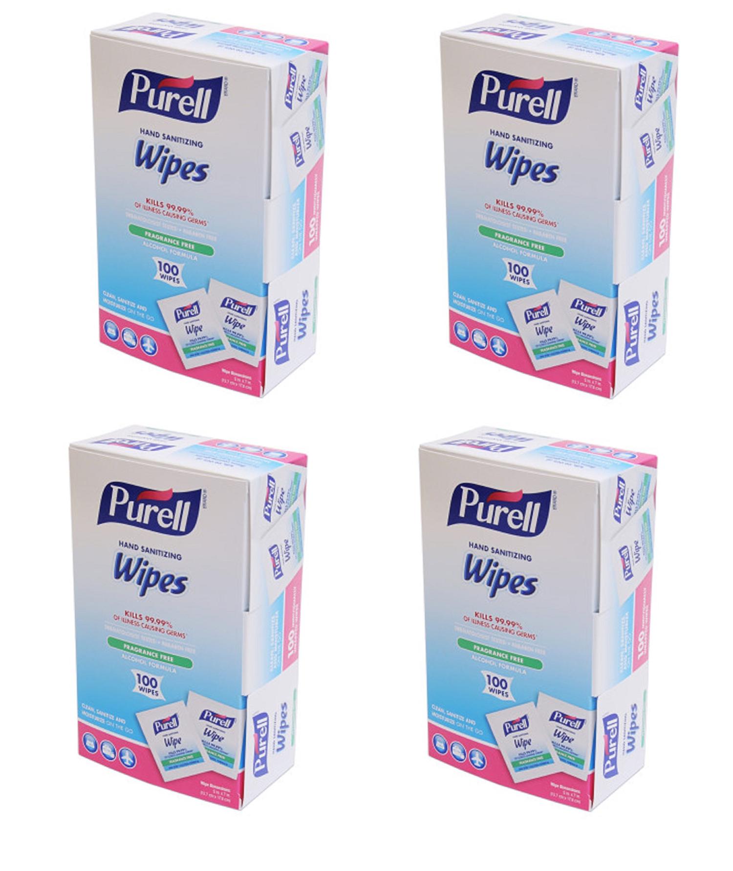 PURELL Sanitizing Hand Wipes 400-ct Individually Wrapped - Convenient ...