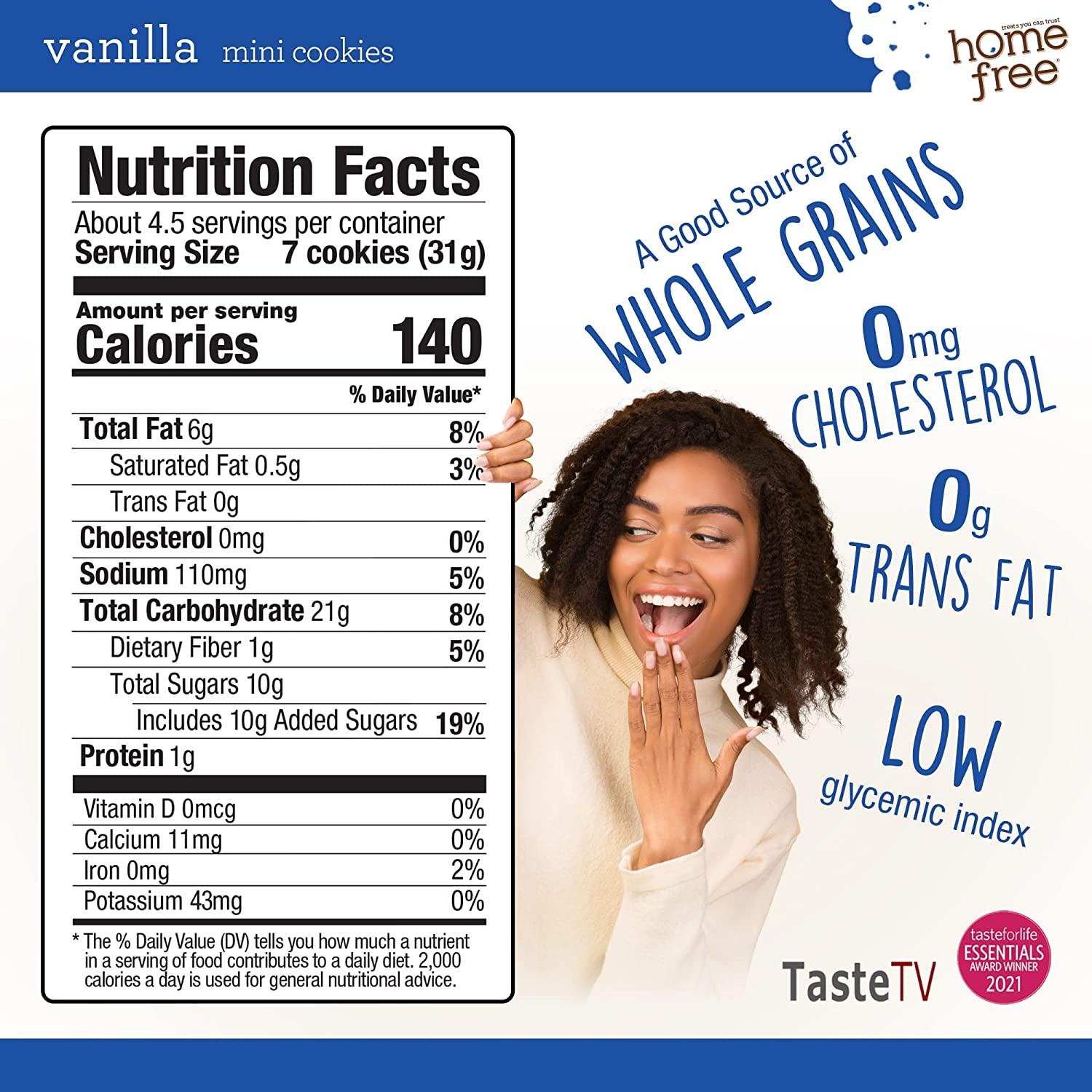 Homefree Mini Vanilla Cookies - Gluten Free, Nut Free, Vegan, 5 oz. Box ...